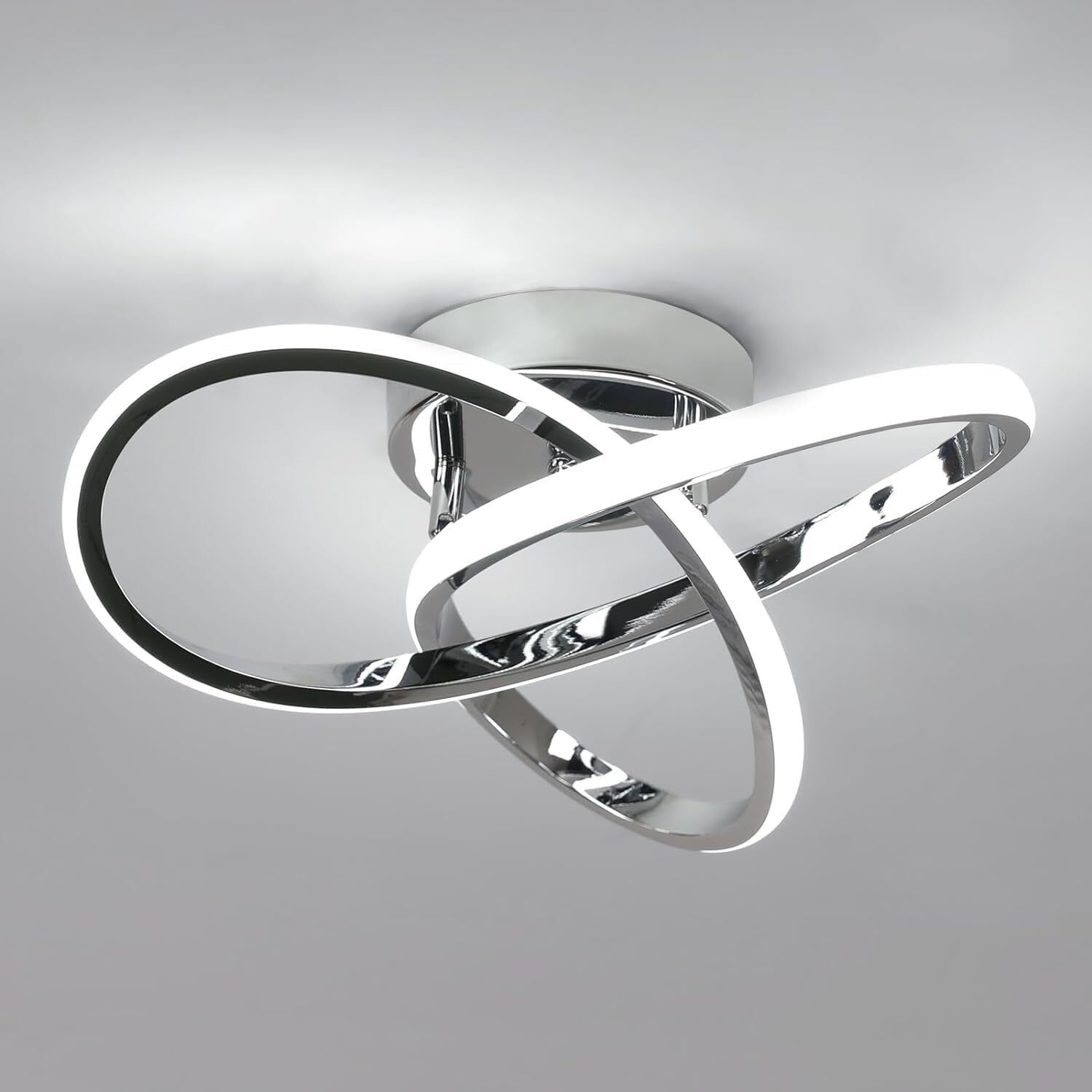 COMELY Plafonnier LED Moderne 30W, Lampe de Plafond en Forme de Fleur ...