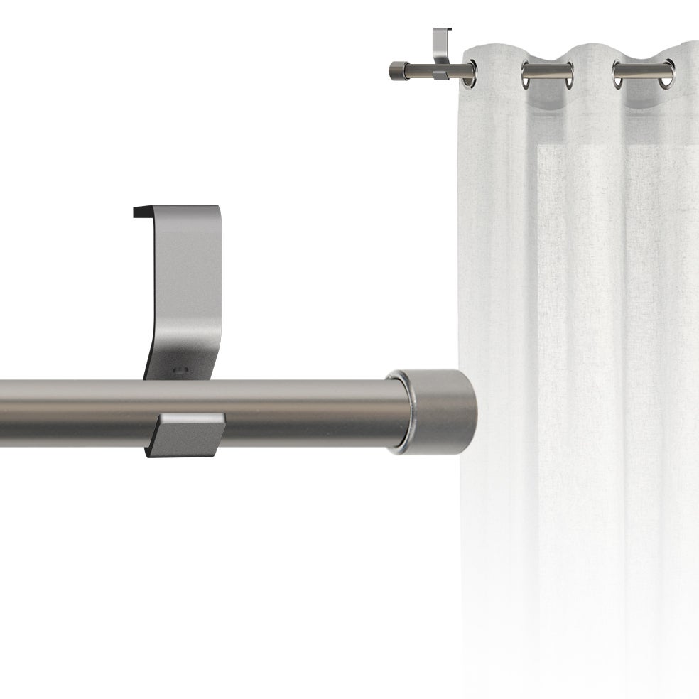 Kit de Tringle à rideau en métal Ø22mm, Bouchon Installation au plafond, Tringle à rideau de ...