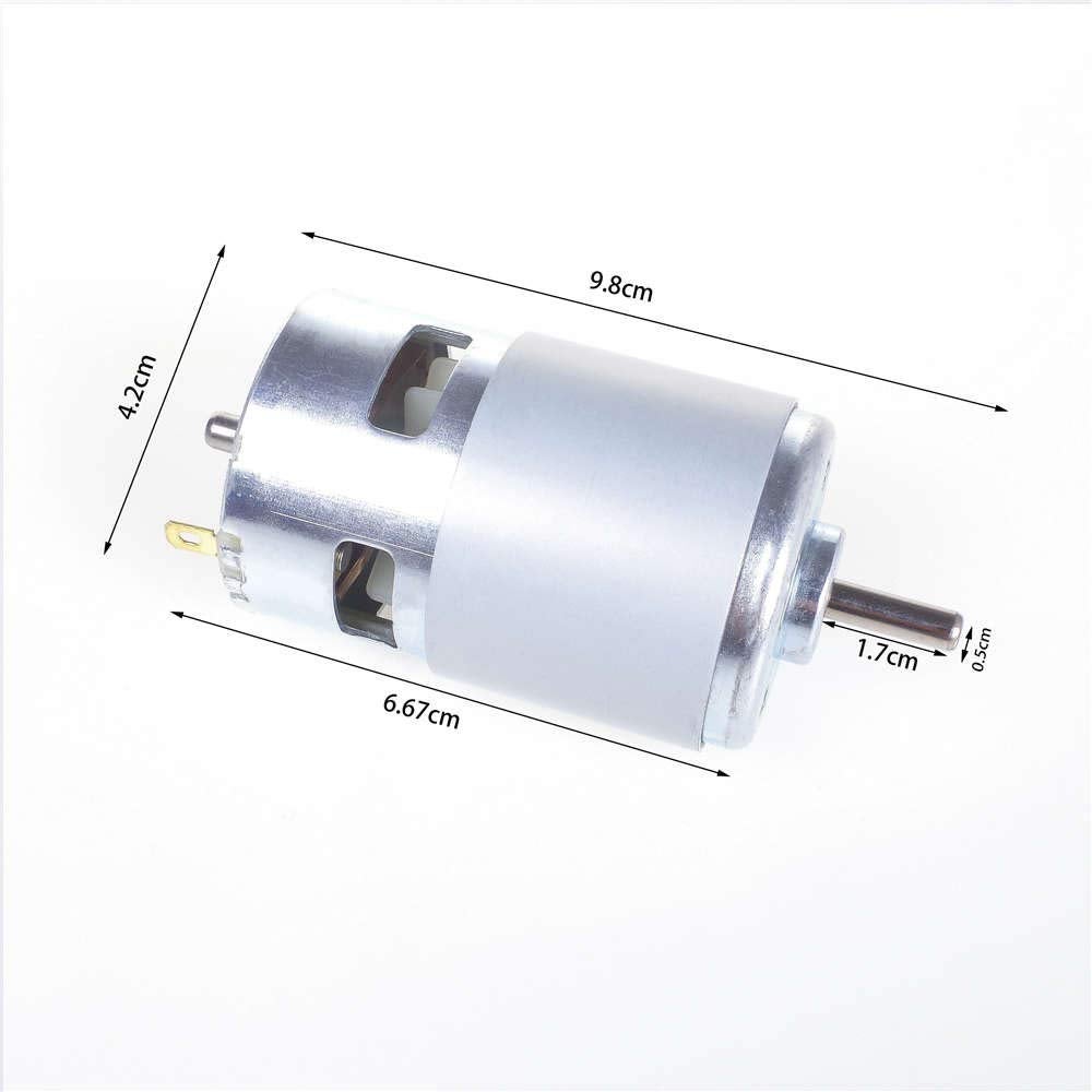 775 Motor DC 12V-36V 3500-9000 RPM Ball Bearing Large Torque High Power ...