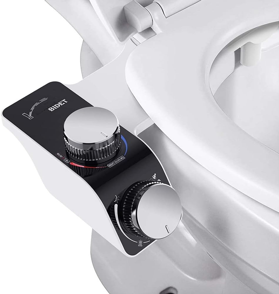 Bidet, douche chaude et froide, réglage de la pression de l'eau ...
