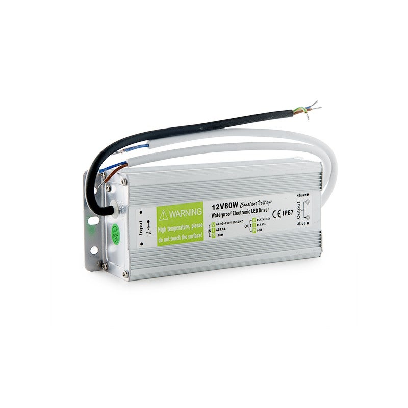 Transformateur LED 80W 230VAC/12VDC IP67 | Leroy Merlin