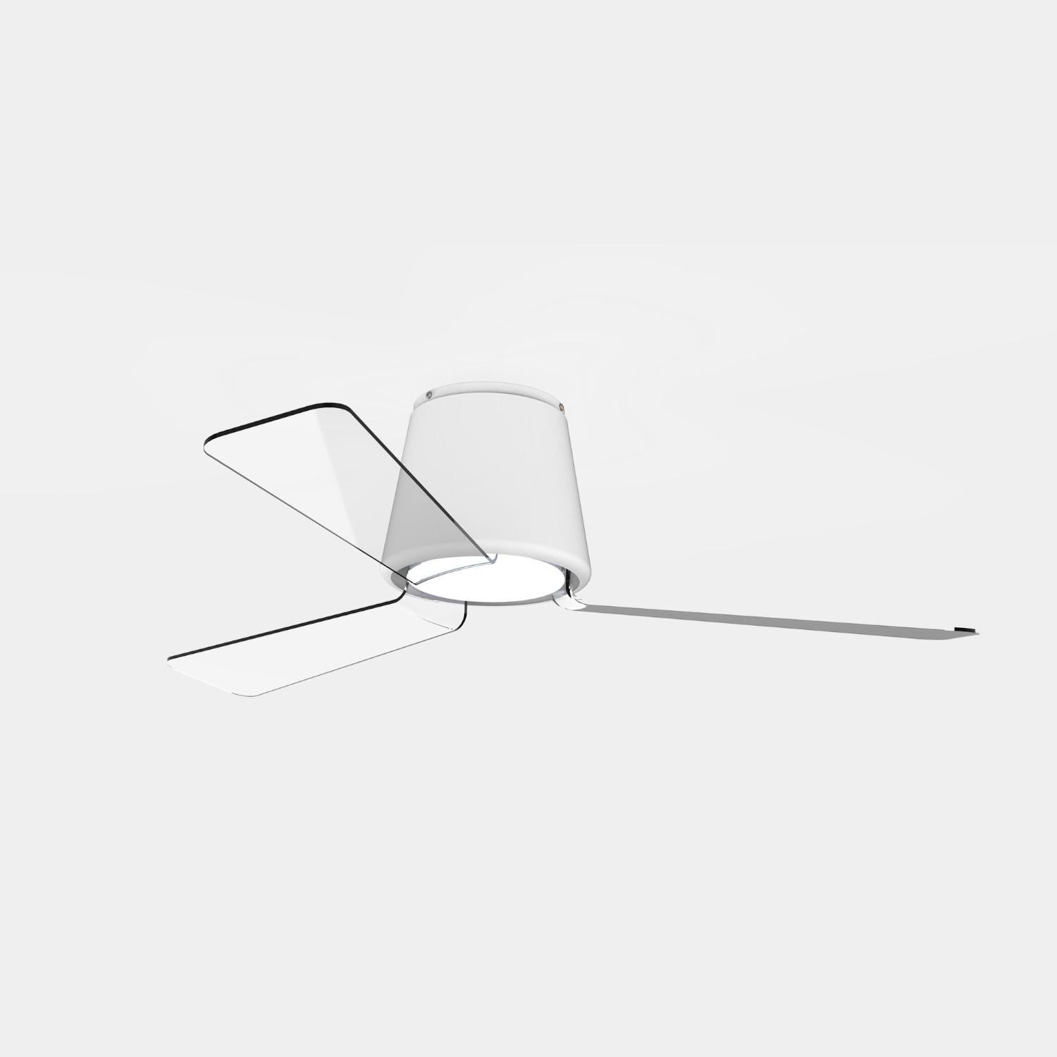 Ventilador de Techo Silencioso Garbí Blanco 132cm Motor DC LEDS-C4 30 ...