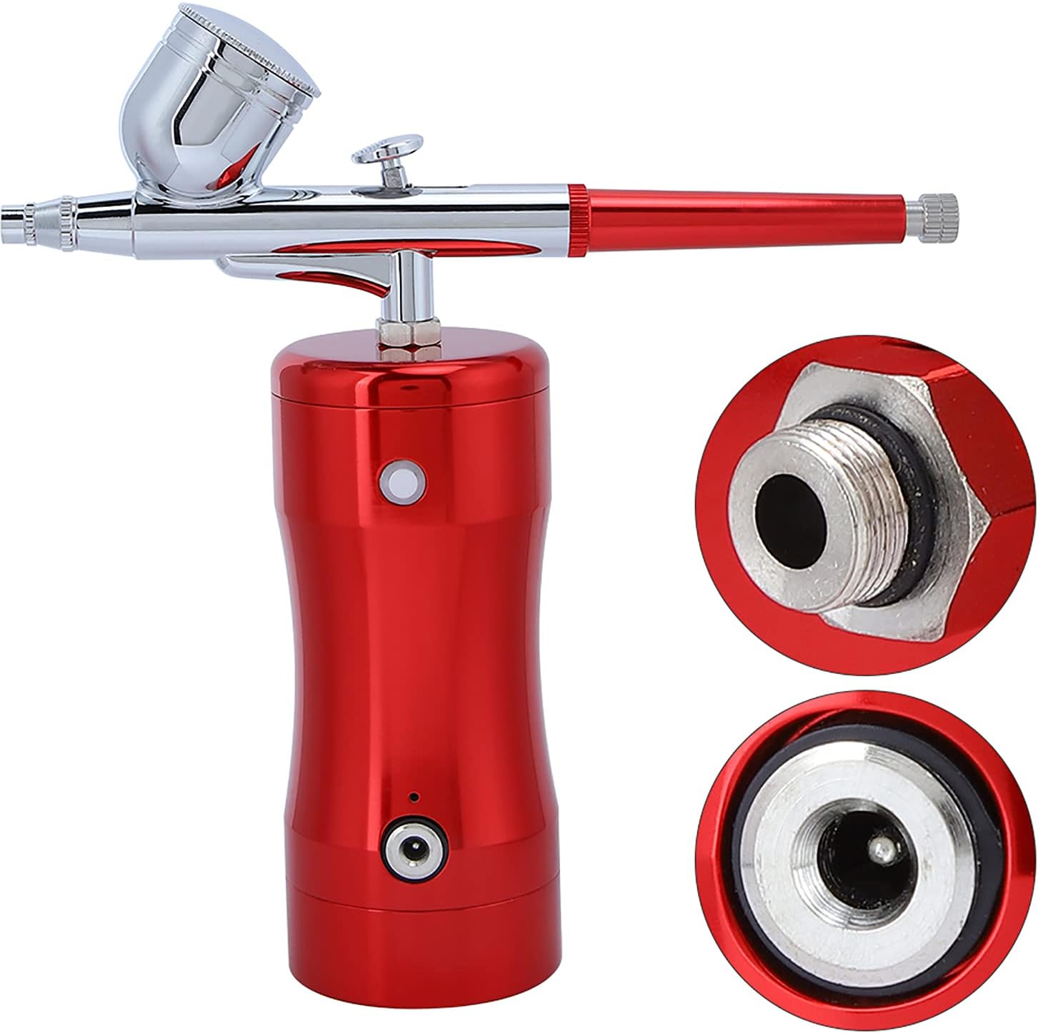 Pulv¨¦risateur de Peinture a¨¦rographe, Kit compresseur Airbrush Mini 7CC de la Pompe 0.3mm G12 ...