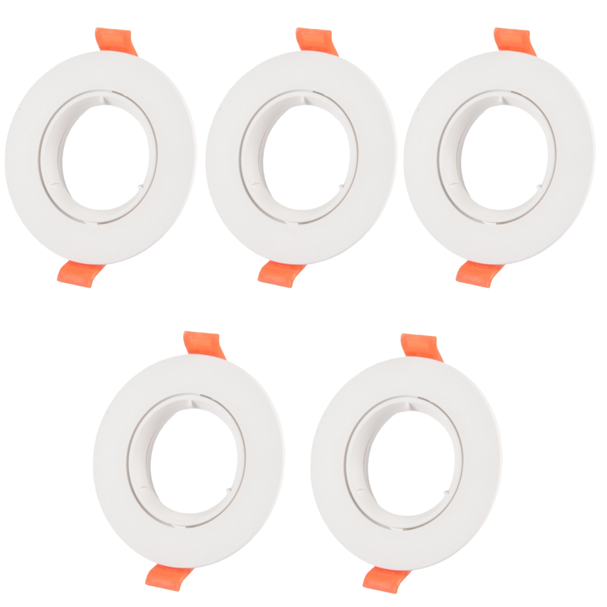 Jandei Pack x5 Foco Marco Aro Circular Orientable Empotrable en Techo ...