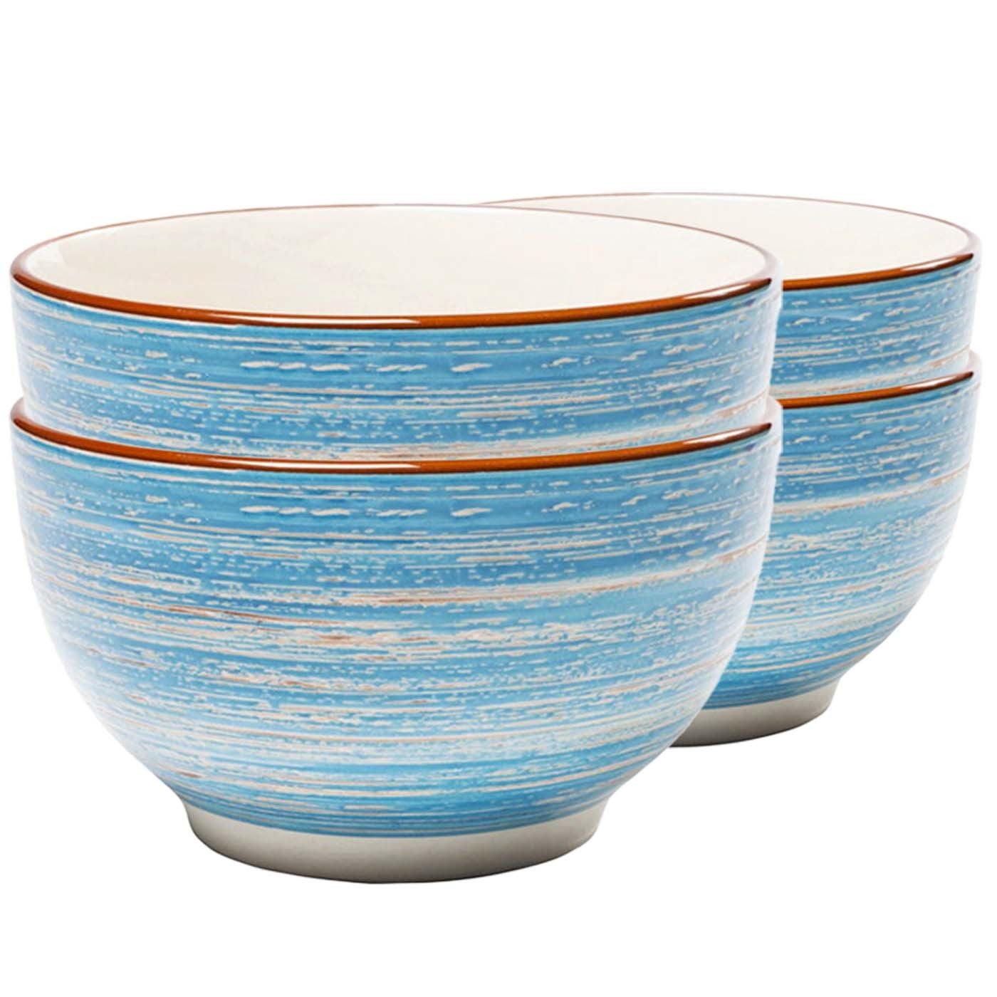 Bols Swirl 14cm bleus set de 4 Kare Design | Leroy Merlin