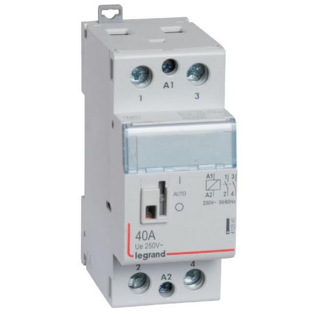 Legrand 412545 Contactor de potencia de bobina 230V 2P 40A 2f 2mod ...
