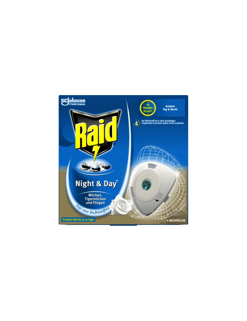 Recharge diffuseur électrique Night & Day RAID | Leroy Merlin