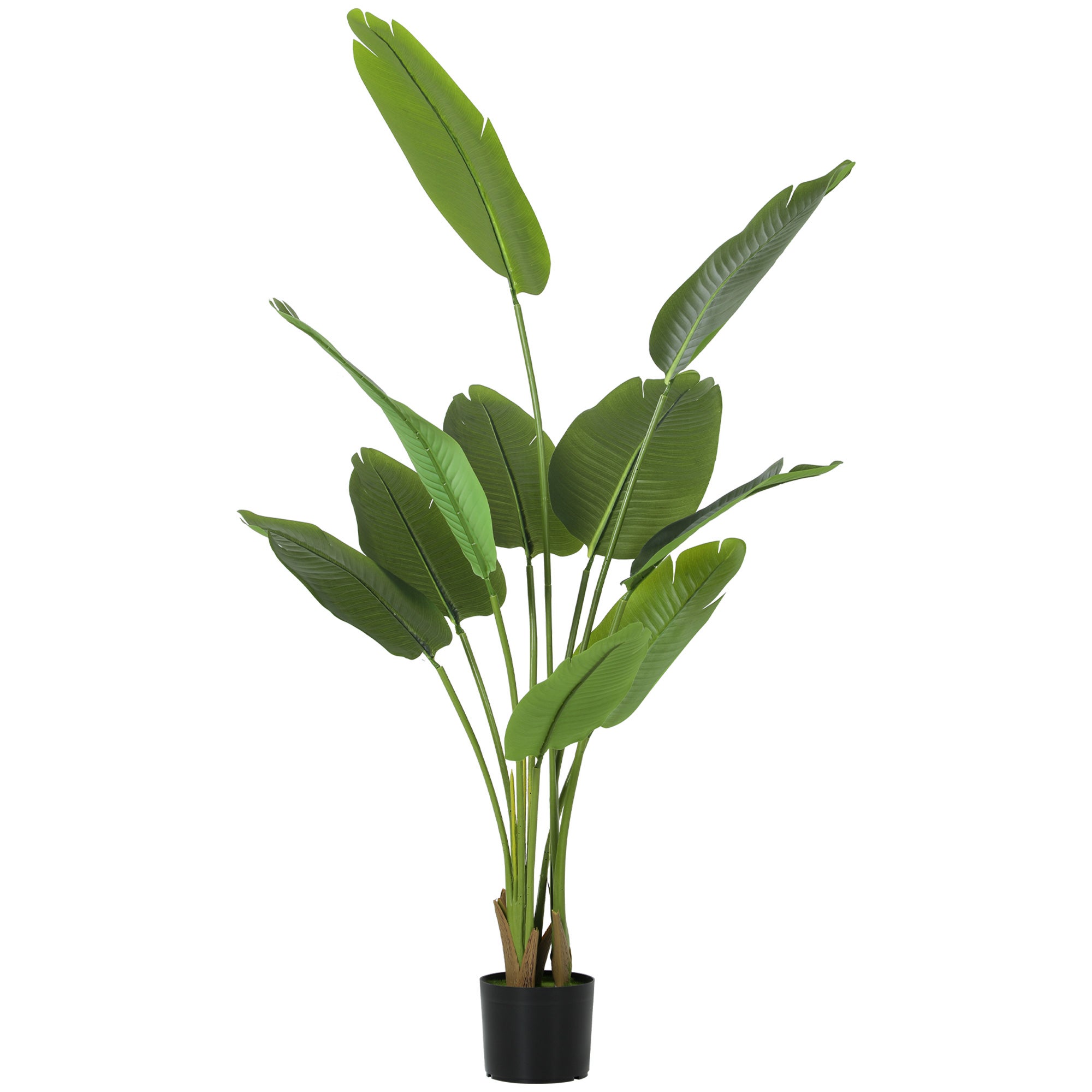 Albero di banane artificiale HOMCOM PEVA verde 16,5x16,5x160 cm | Leroy ...