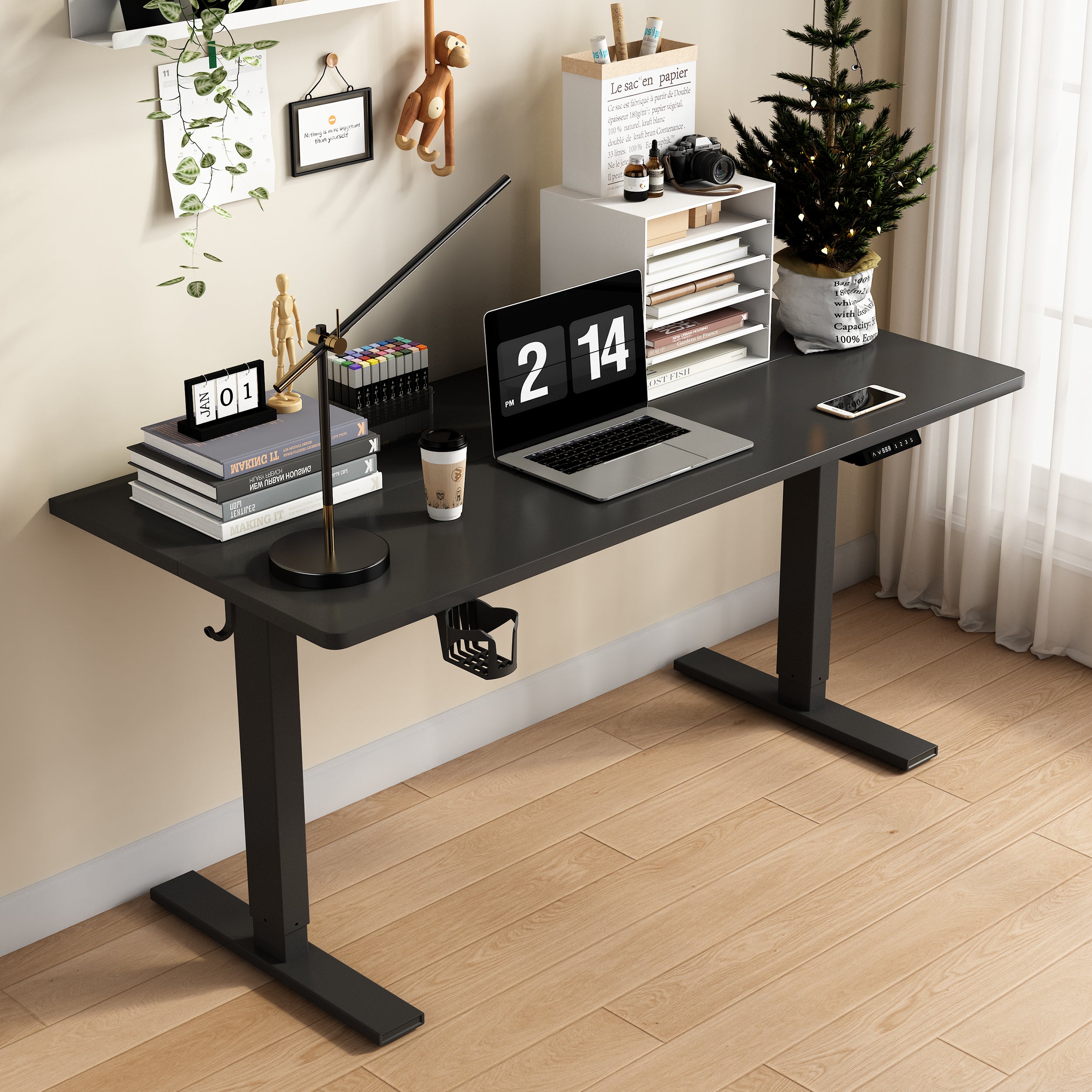 Scrivania Elettrica Regolabile, Dimensioni 120x60 cm, Con Funzione ...