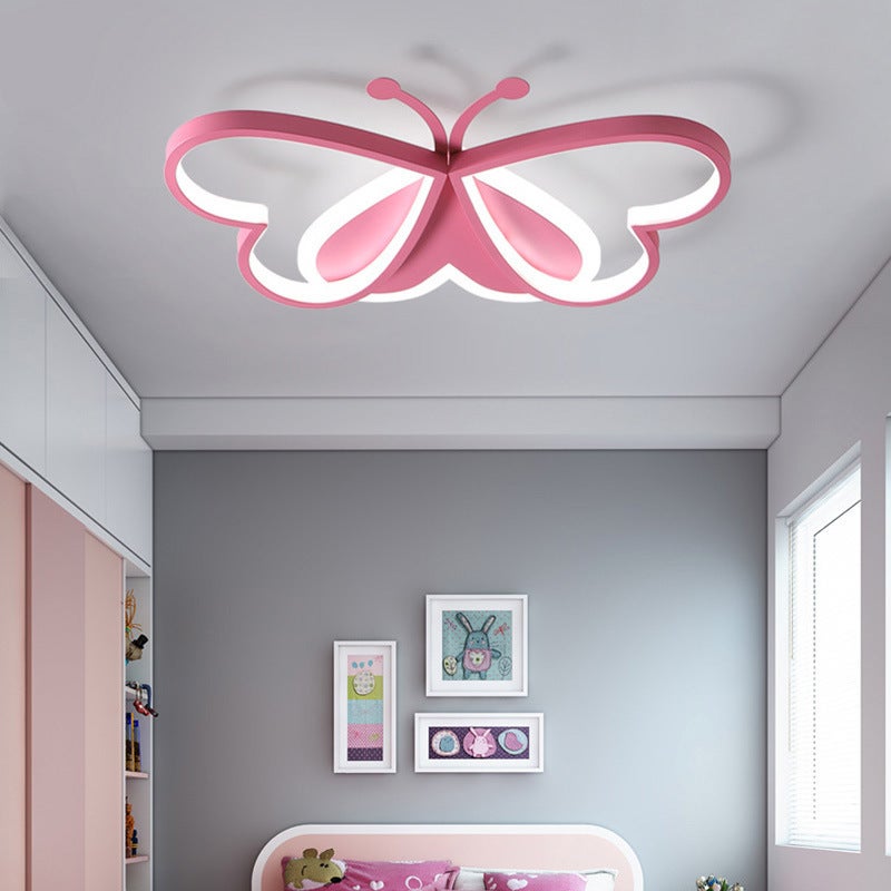 Plafonnier LED minimaliste moderne, lampe décorative papillon de dessin ...