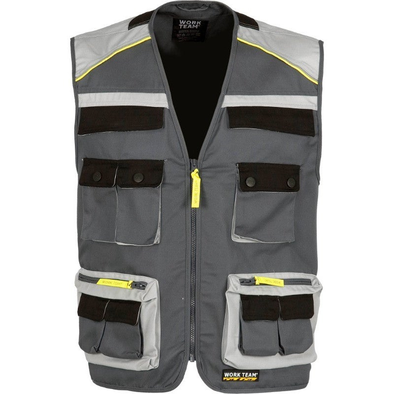 Chaleco tipo safari multibolsillos WORKTEAM Future WF5854 | Leroy Merlin