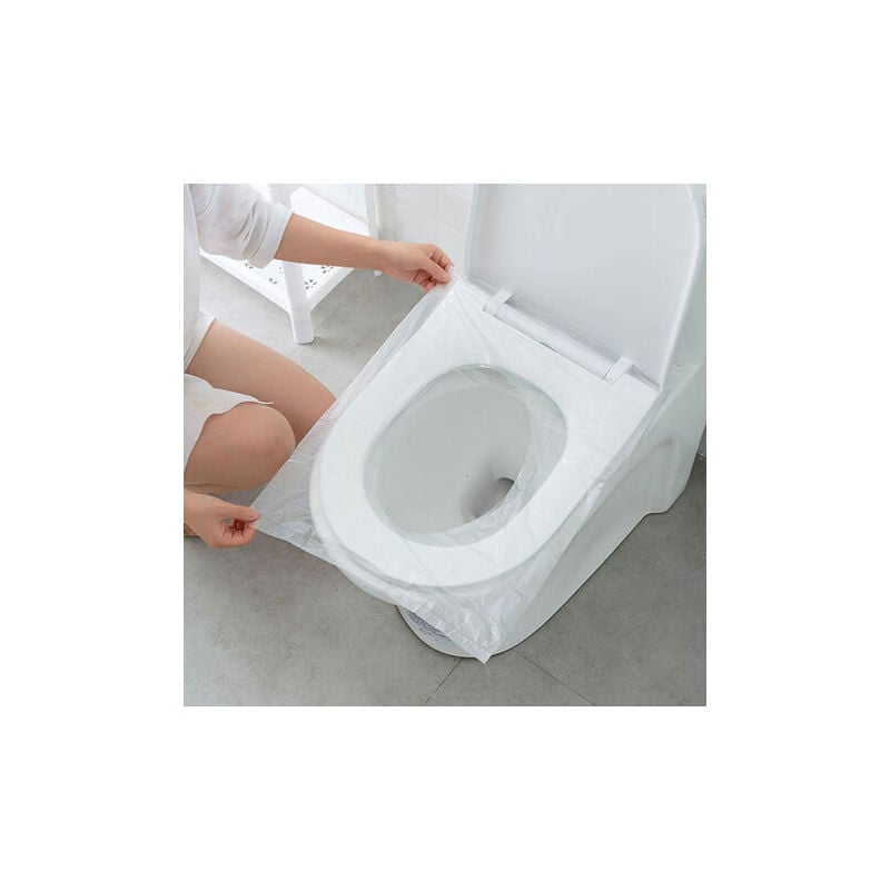 WC Jetable, Protection Toilette wc Jetable 100 PCS Couvre Siege Lunette ...