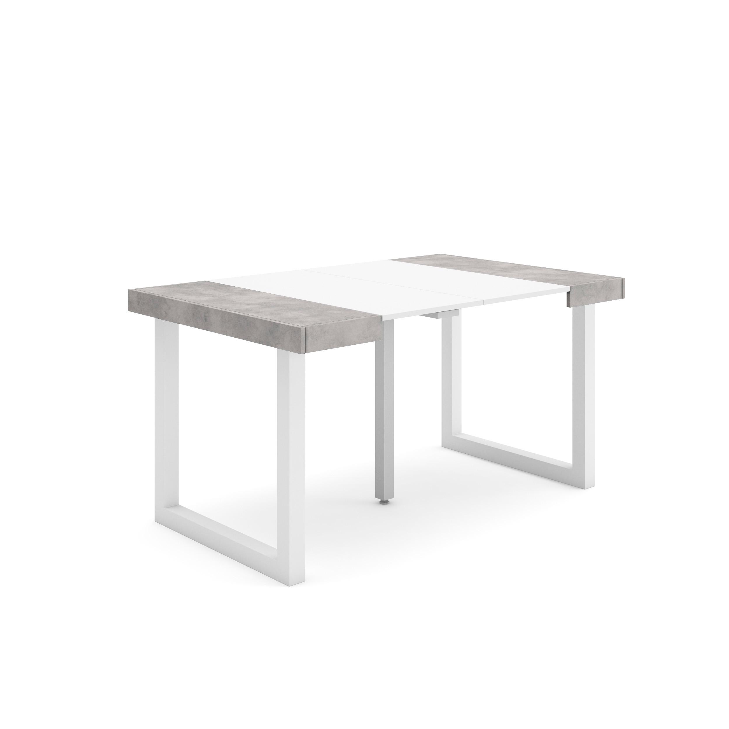 Table console extensible, 140x90x73cm, Pour 6 personnes, Pieds bois ...