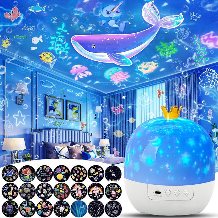 Veilleuse LED Projecteur Ciel Etoile pour Enfants - 21 Films, 20 ...