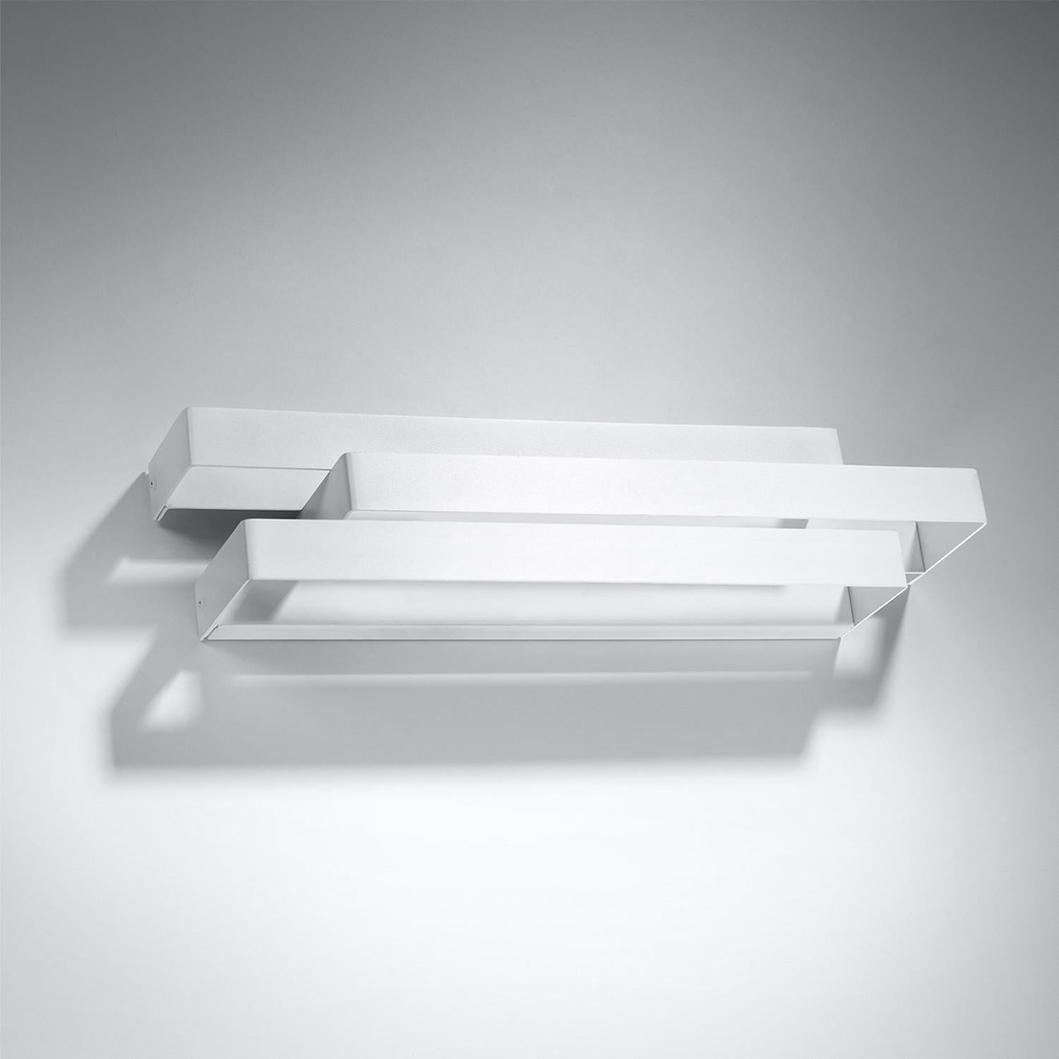 Applique da Parete Frost SOLLUX, Bianco, Acciaio, G9, IP20, 90 mm x 420 ...