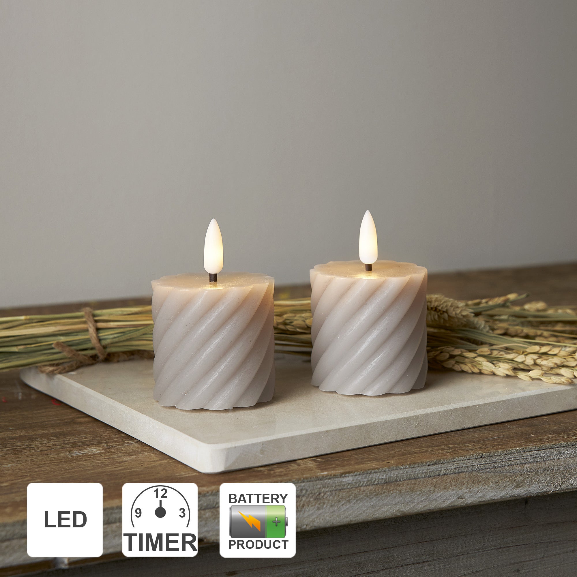 Velas LED Star Trading con función de temporizador | Velas de pilar ...