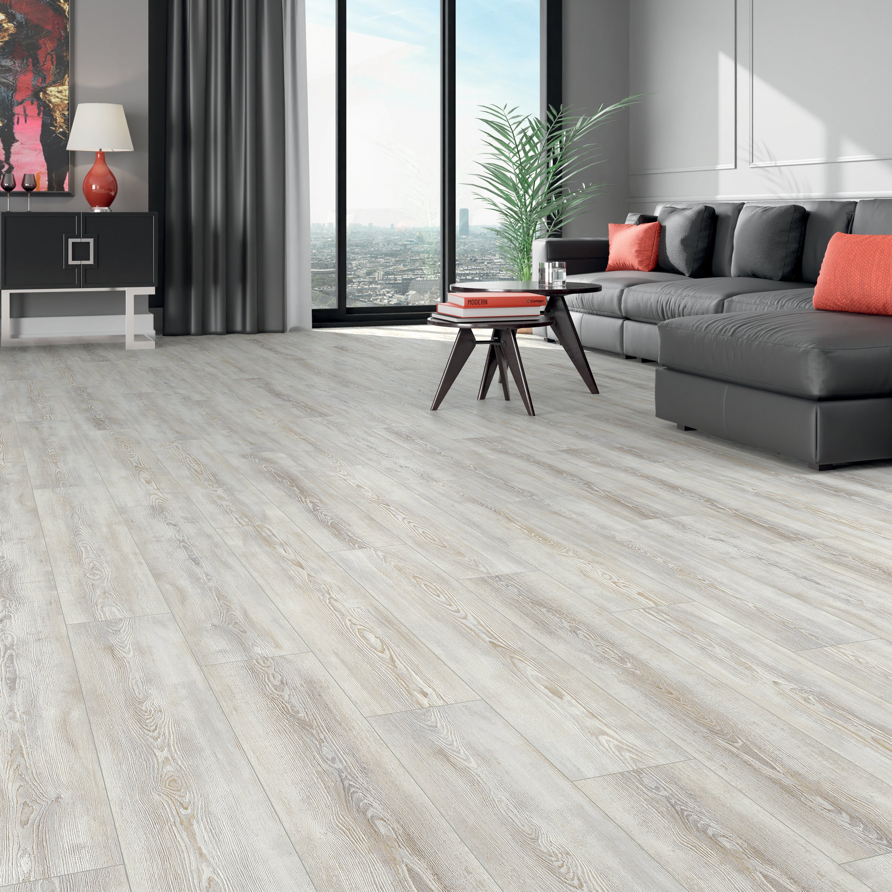 Parquet Laminé Moderne 8 mm Pin A.707 AC4 - 1,85 m² | Leroy Merlin