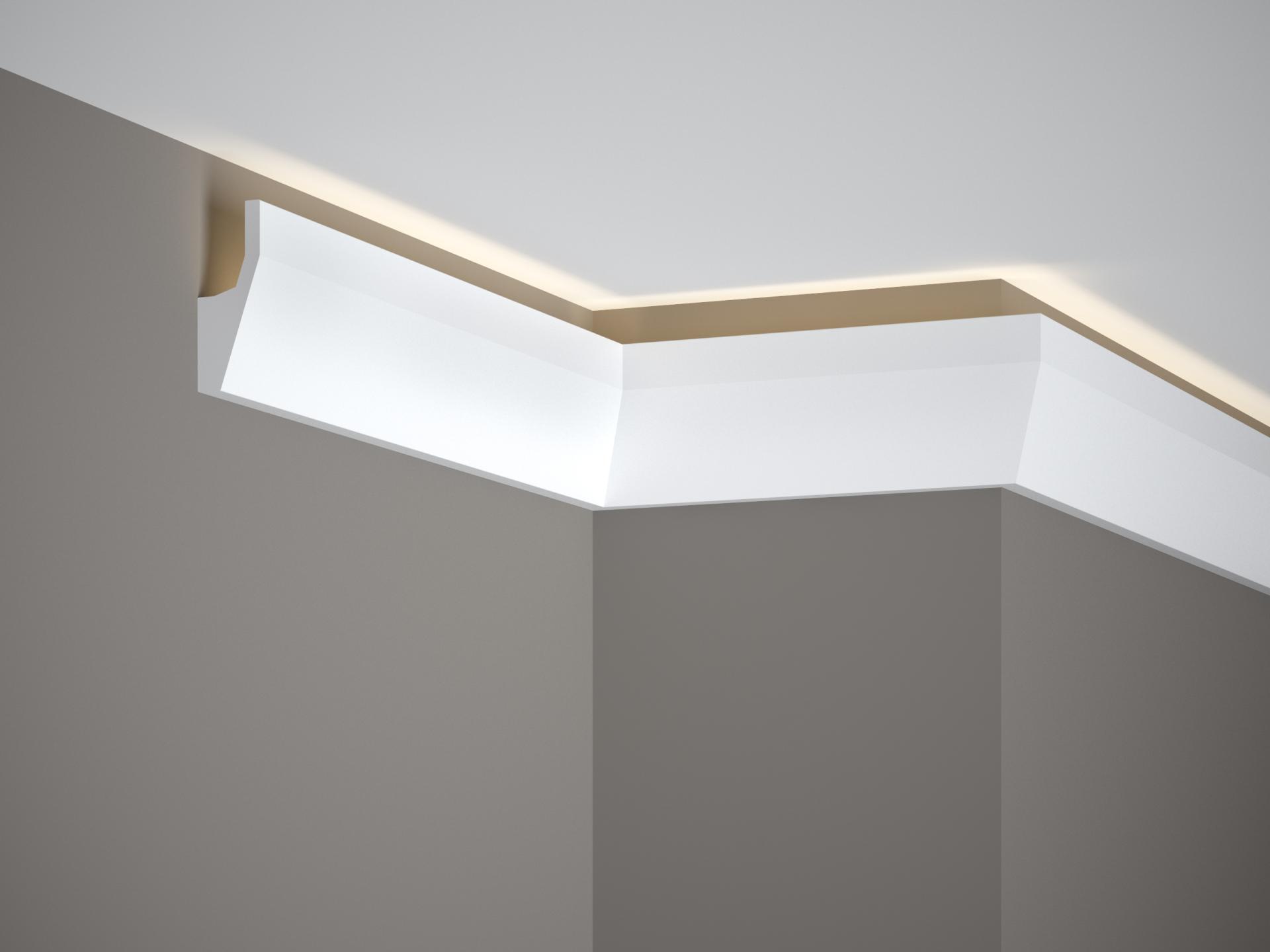 Corniche plafond pour LED SMD118 - 200 x 7 x 2,7cm (L x h x p) | Leroy ...