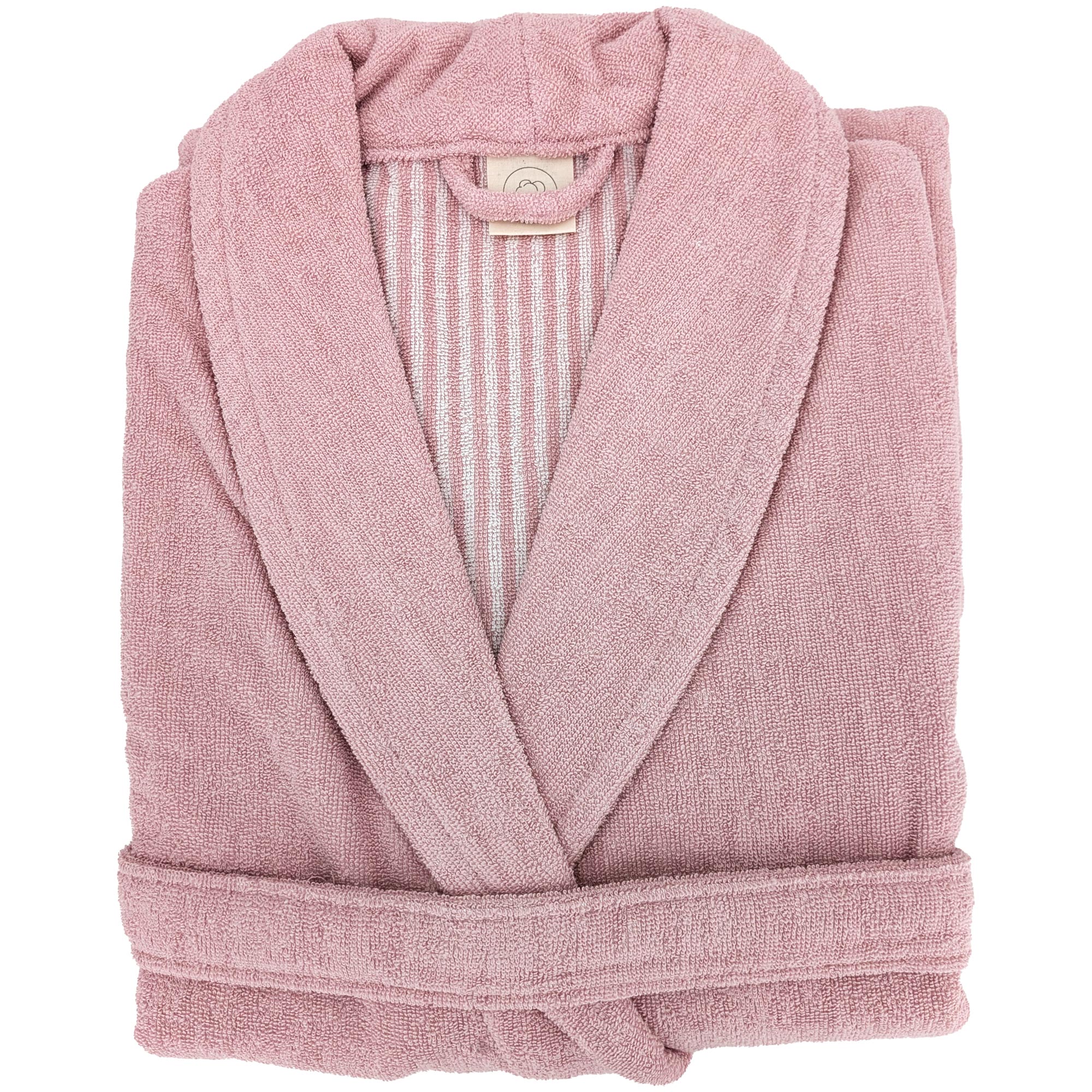 Peignoir col châle adulte EFFICIENCE PURE coton XL rose Flamingo ...