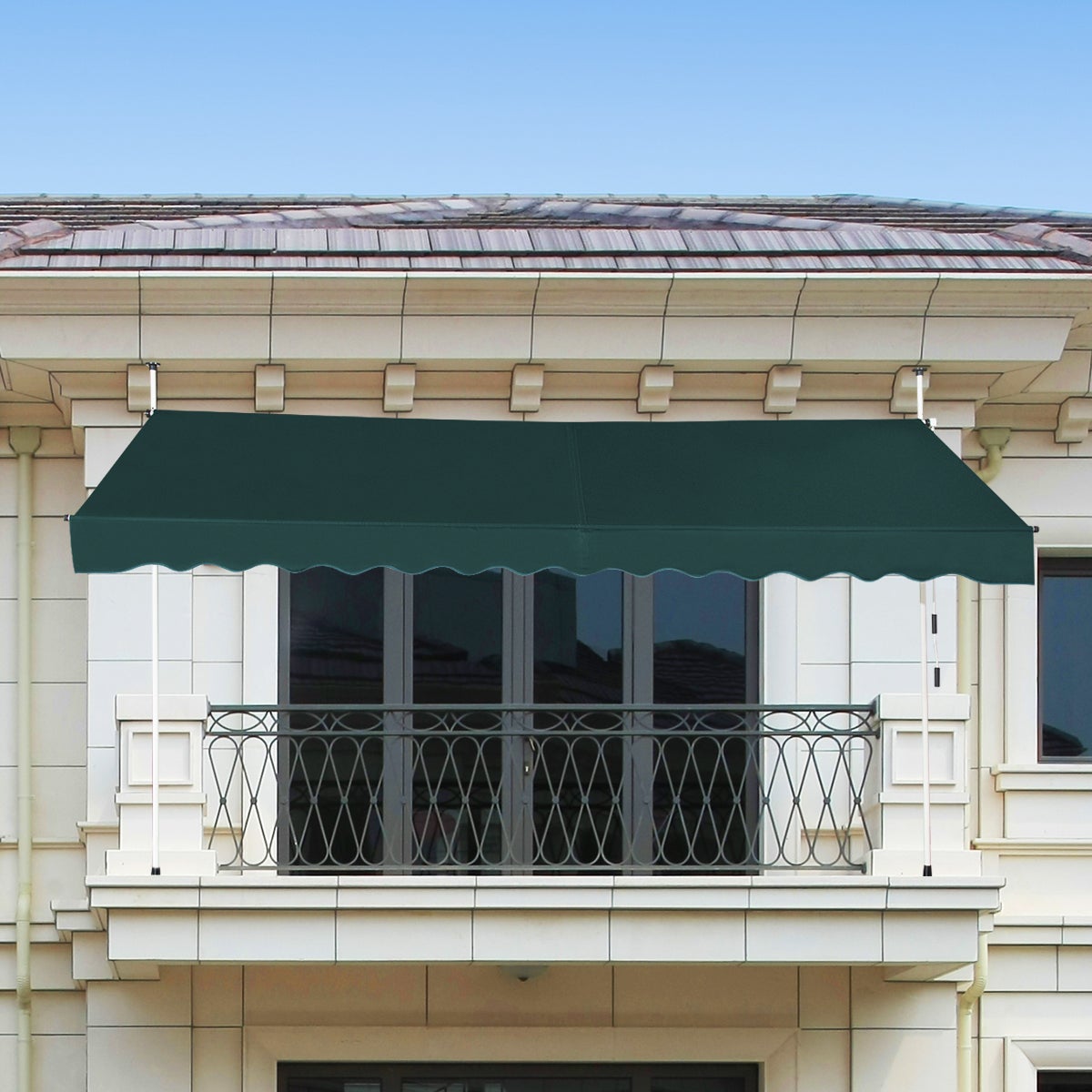 COSTWAY Tenda da Sole per Esterno, Tenda da Sole a Morsetto per Balcone ...