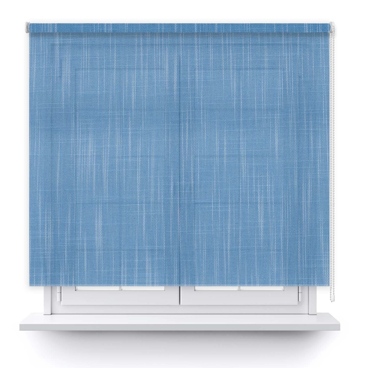 Store à rouleau translucide décoratif bleu 220x150 | Leroy Merlin