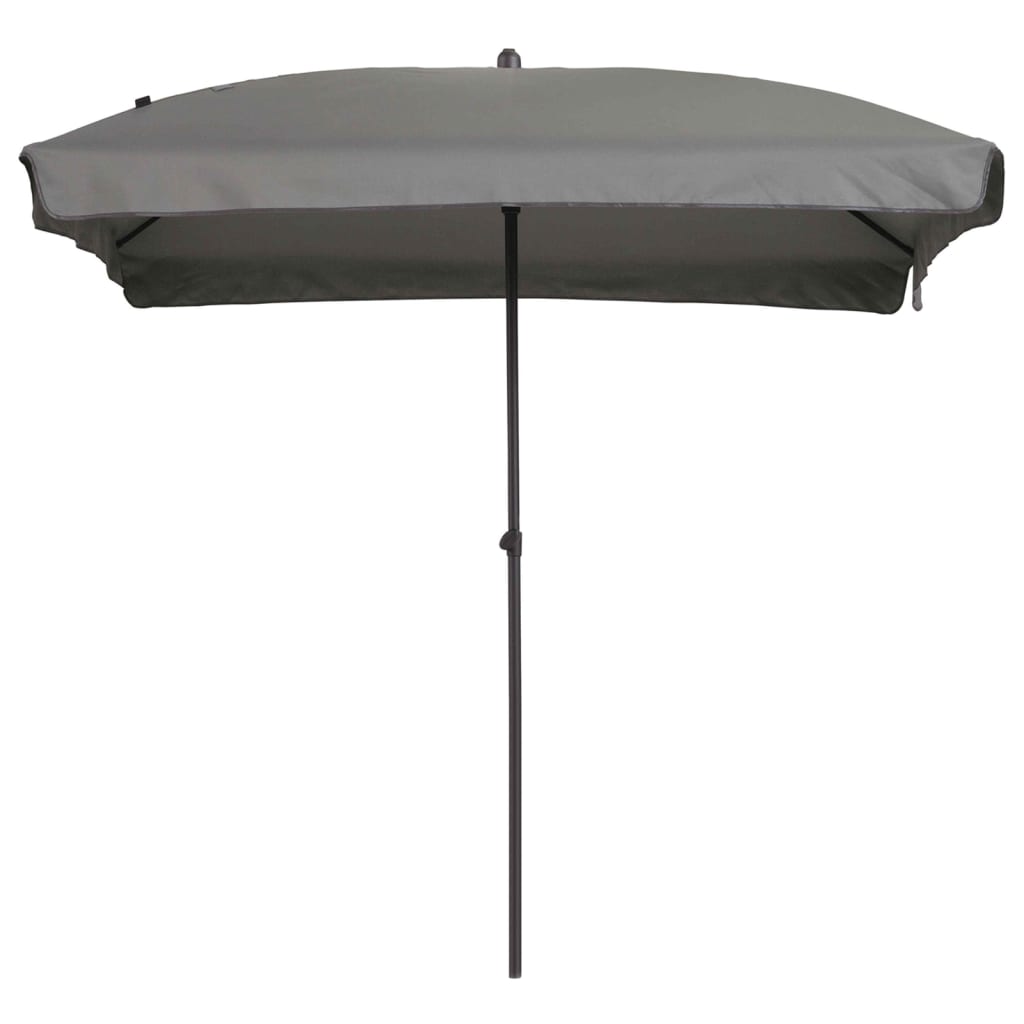 Parasol de jardin Patmos Luxe rectangulaire gris clair Madison | Leroy ...