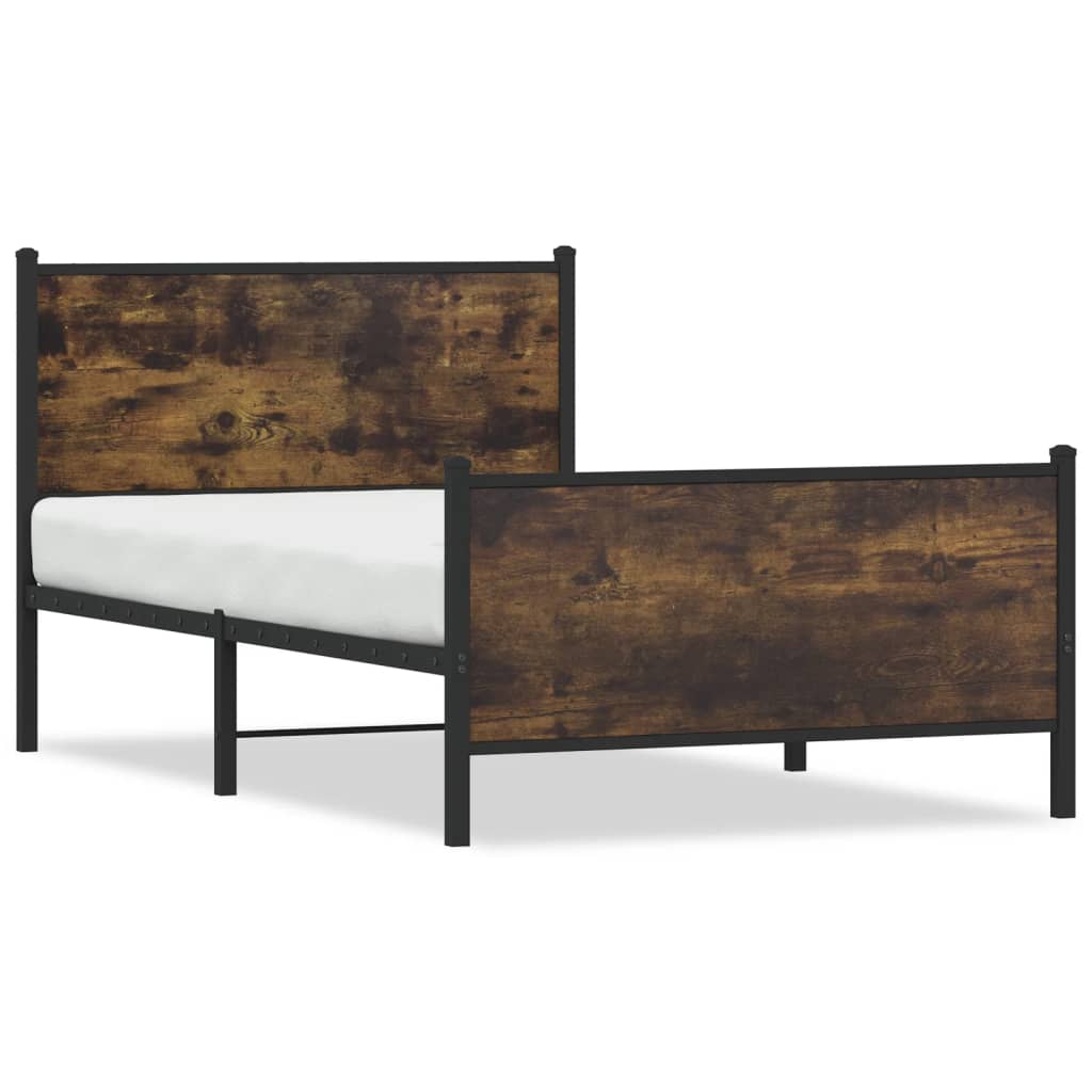 Cama individual | Cama para adultos | Cama con cabecero y pie de cama ...