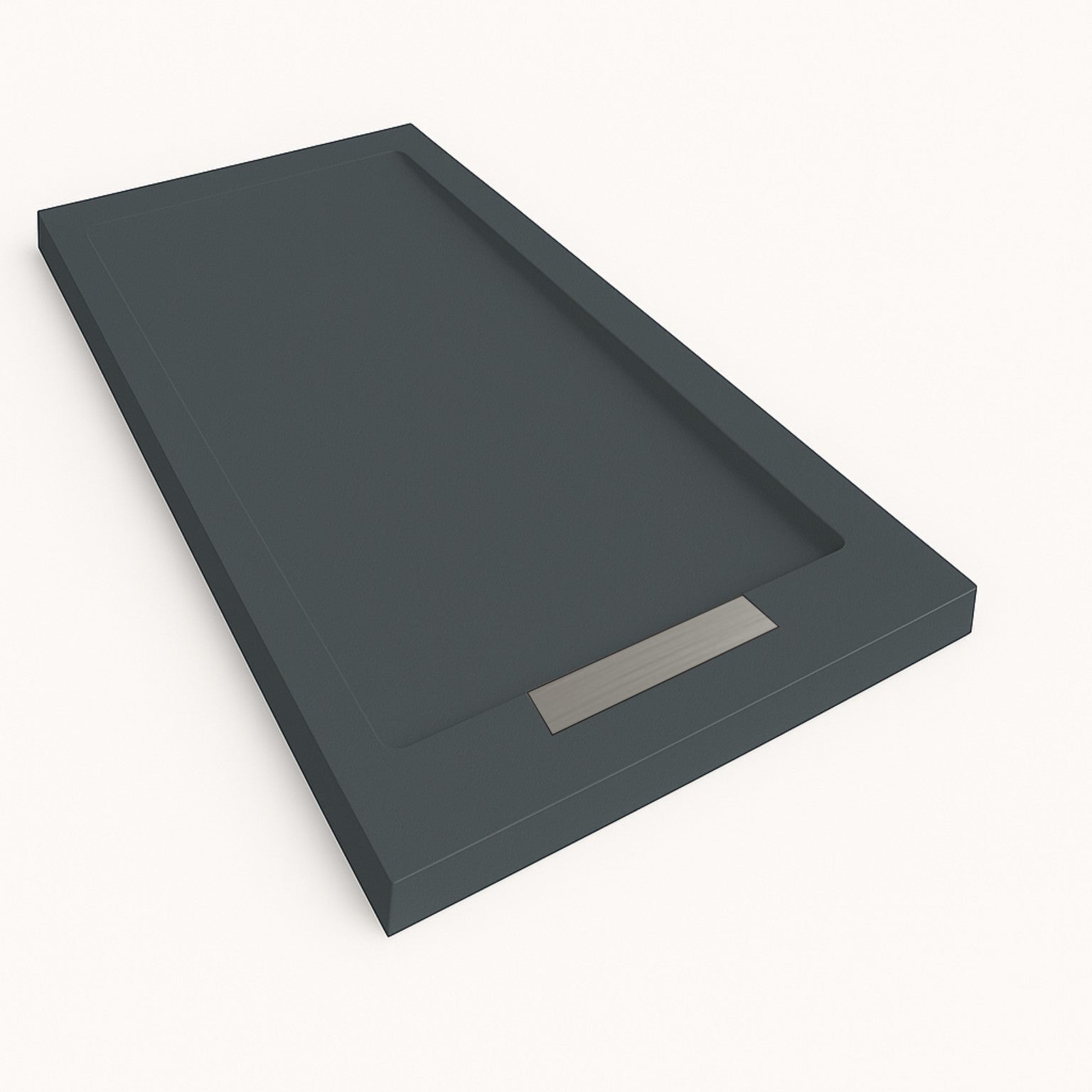 Plato de ducha Steen con marco 80X180 cm color Gris Grafito RAL 7016 ...