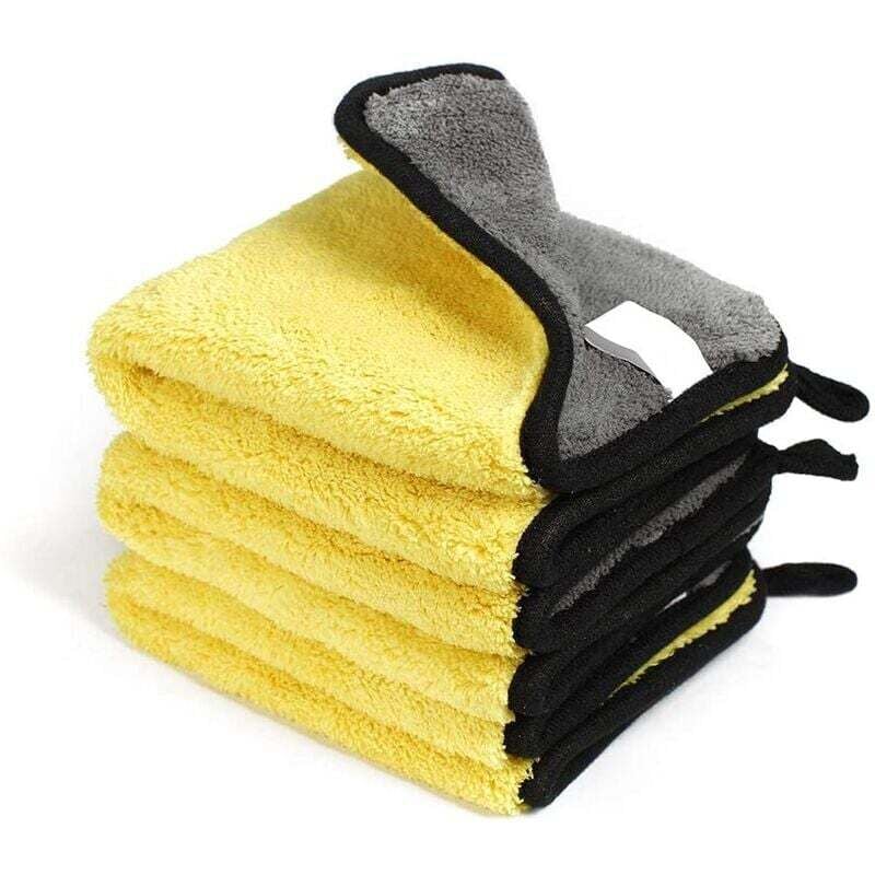Lot de 5 chiffons de nettoyage en microfibre pour voiture - séchage ...