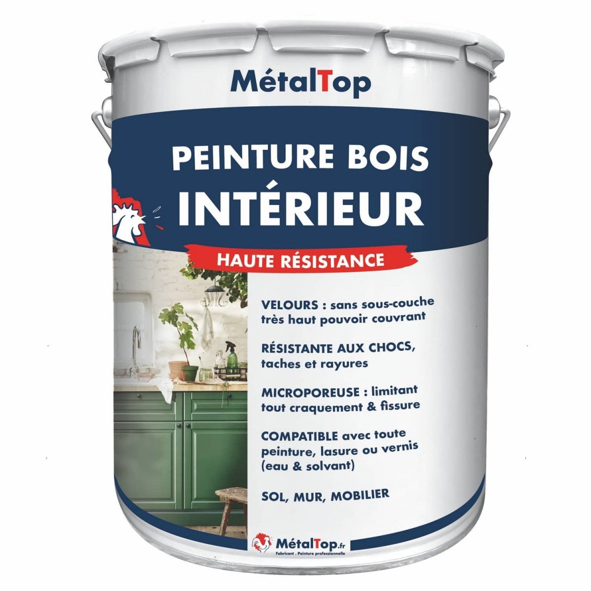 Peinture Bois Interieur - Beige gris - RAL 1019 - 5 L - Métaltop | Bricoman