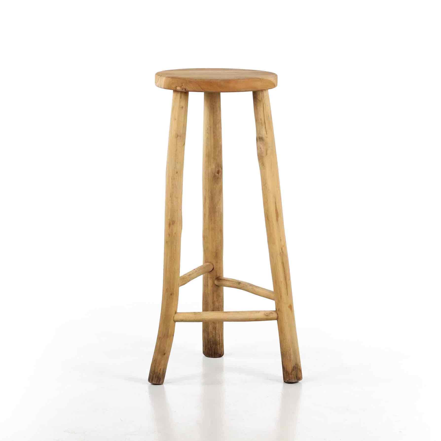 Tabouret Haut En Bois