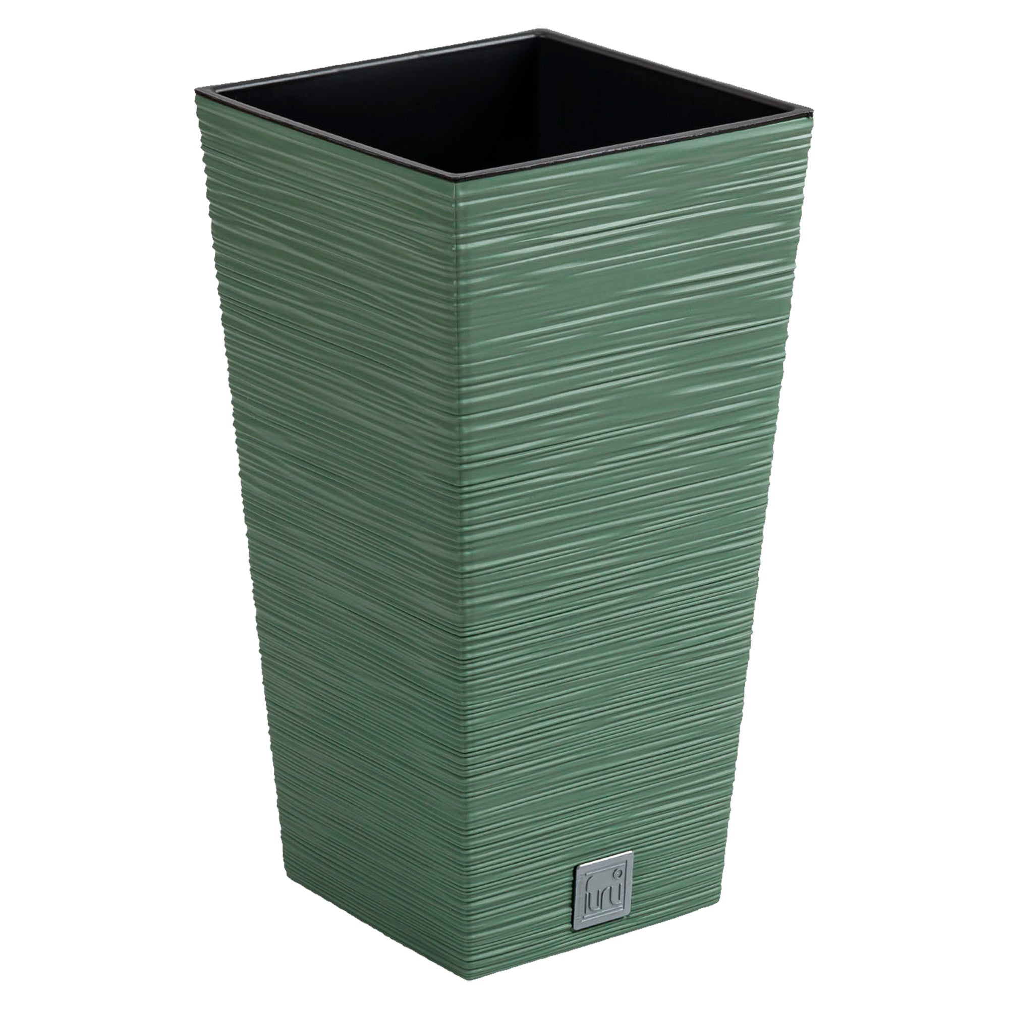 Pot de fleurs avec reserve d´eau 34x34x66cm Vert - FURU | Leroy Merlin