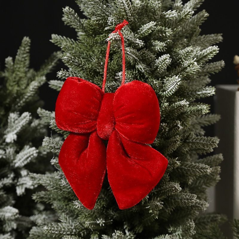 Pequeño lazo rojo de Navidad, adorno para el árbol de Navidad, lazo de ...