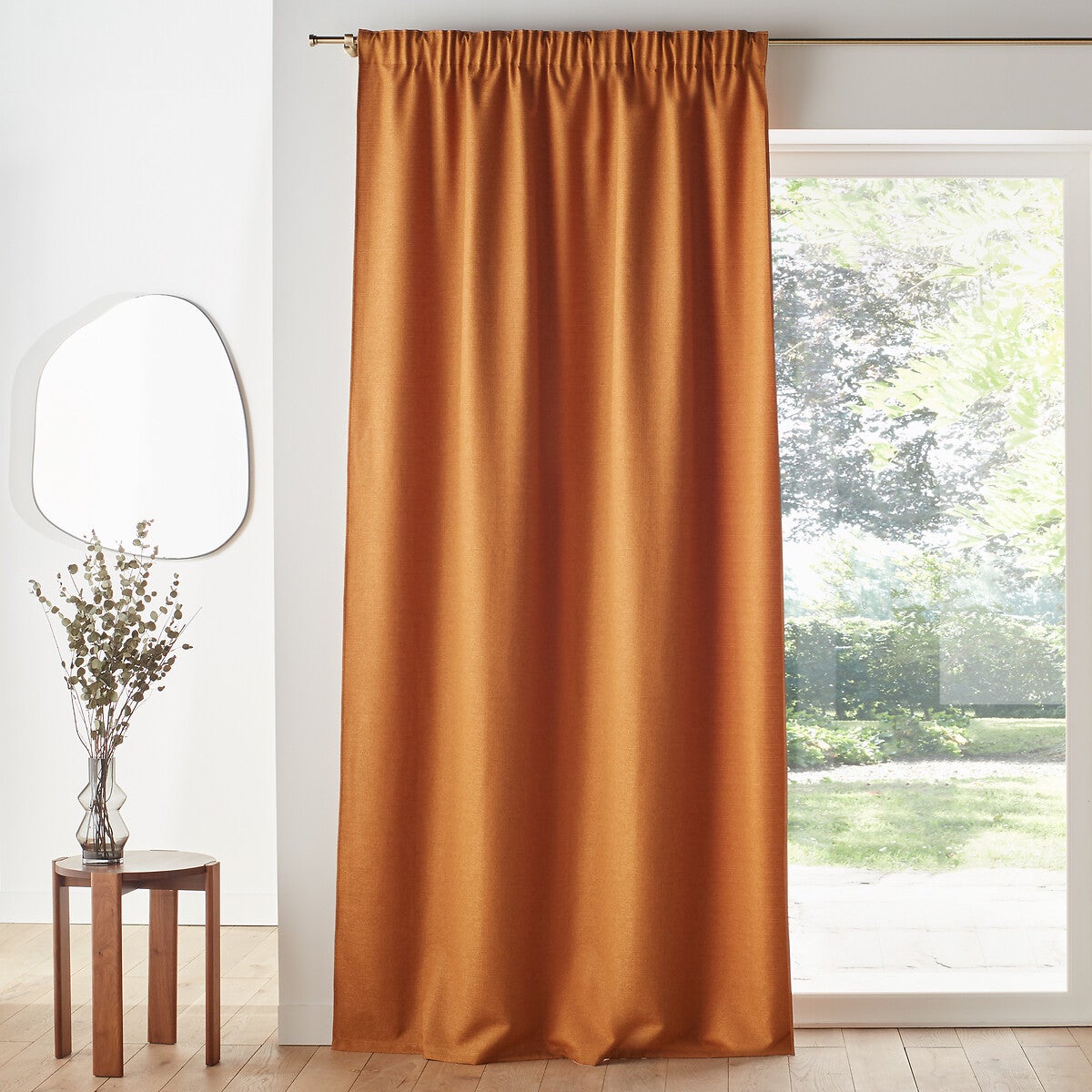 Rideau occultant, galon fronceur, Select - Caramel - 220 x 140 cm ...