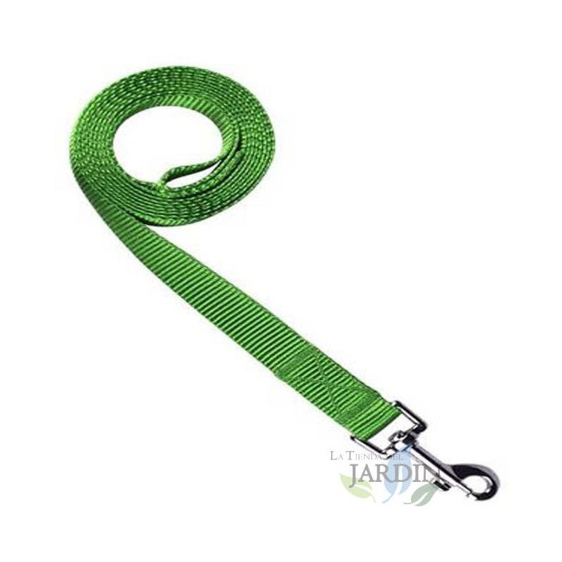 Correa de nylon para perros 150 cm verde resistente para paseos diarios ...