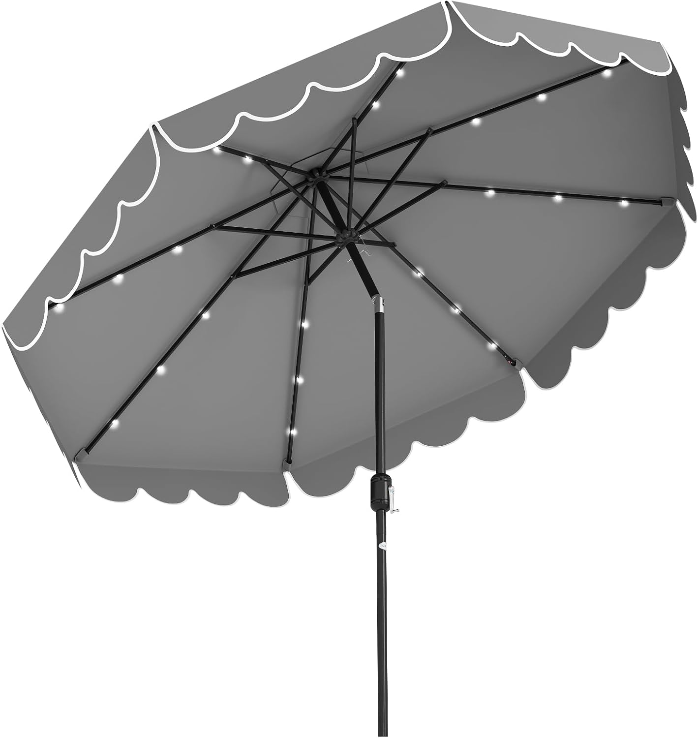 3M Parasol de Balcon avec 24 Lumières, Grand Parasol de Jardin ...
