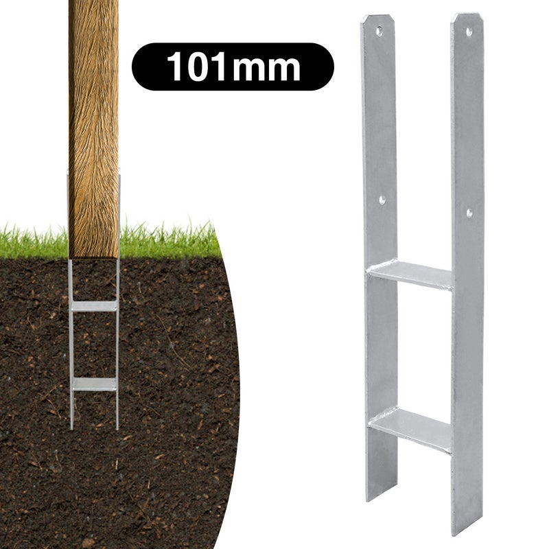 2x Anclaje de poste en H Anclaje de poste en H Adecuado para pérgolas ...