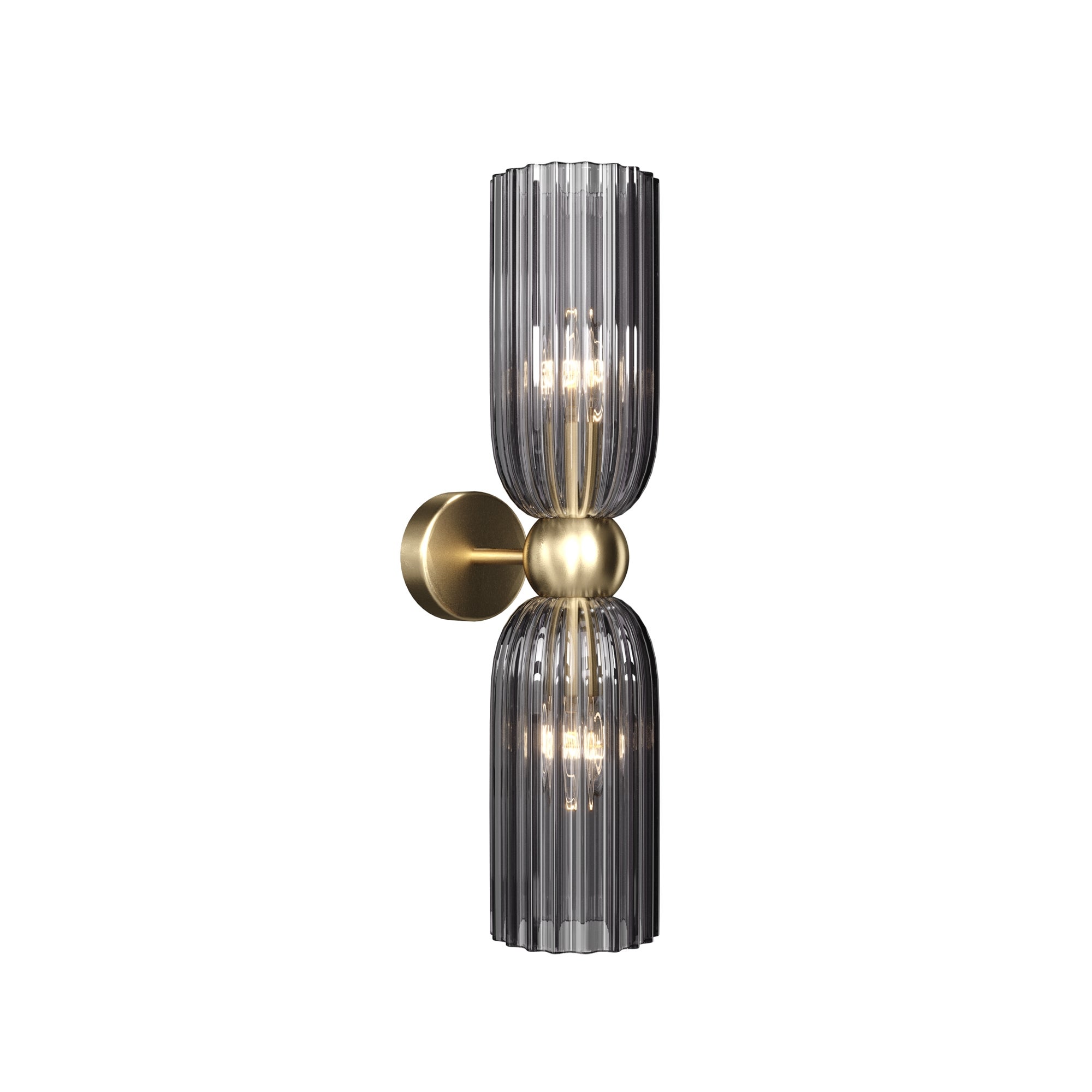 Maytoni Antic Lámpara de pared moderna con 2 luces hacia arriba y hacia ...