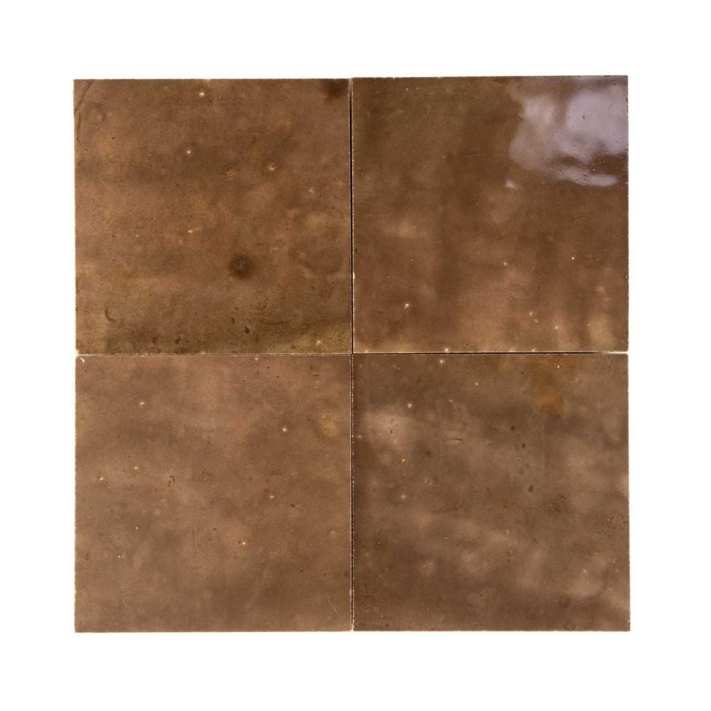 Zellige Marocain - 10x10 cm - Carrelage mur - Terre De Zellige 10x10 cm ...