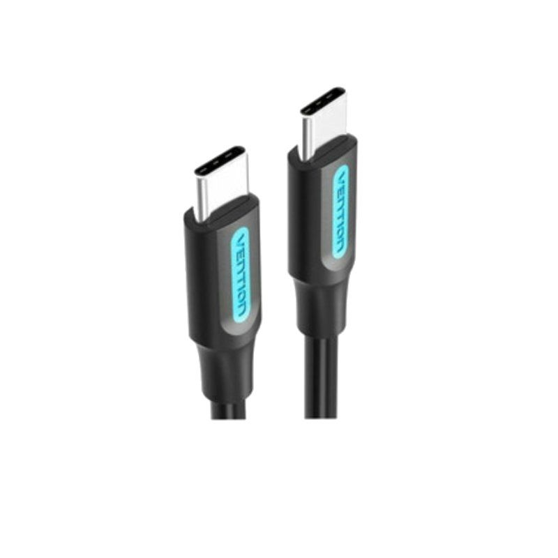 Cable USB 2.0 Tipo-C Vention COSBH/ USB Tipo-C Macho - USB Tipo-C Macho/ 2m/ Negro | Leroy Merlin