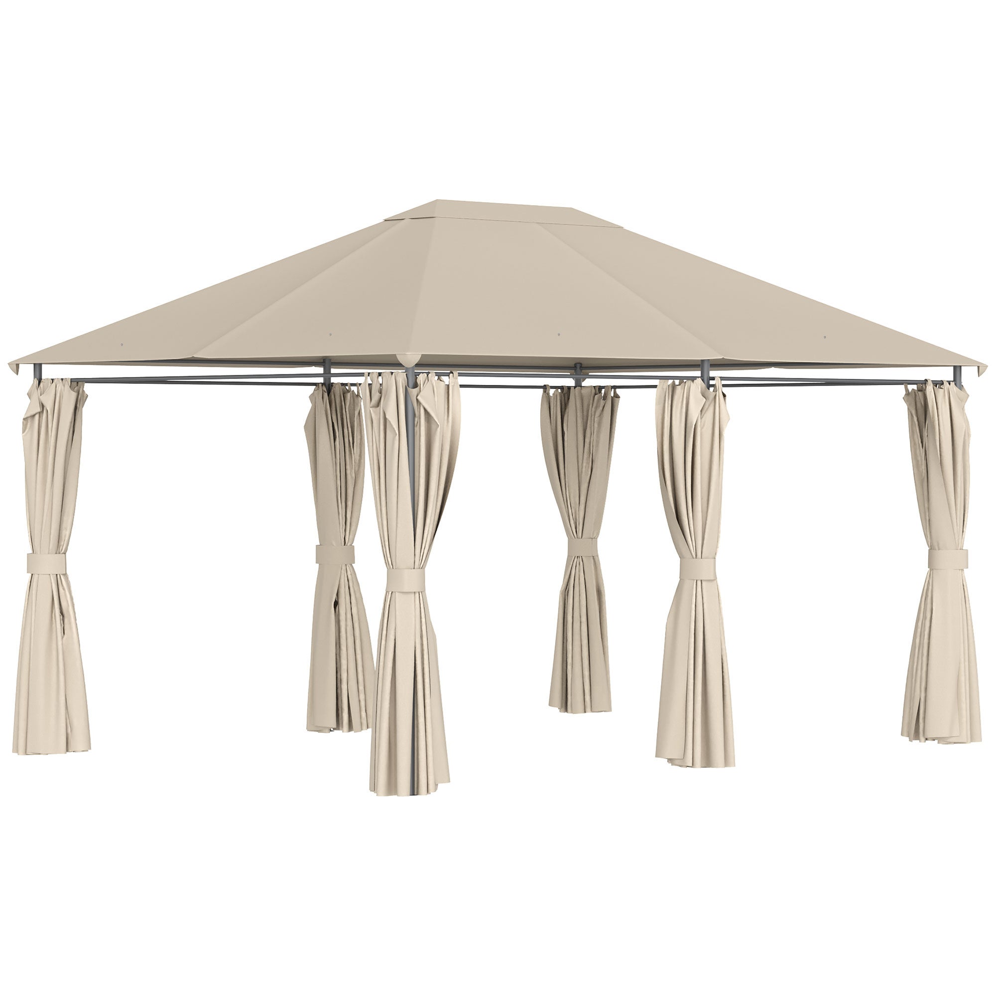 Tonnelle de jardin barnum pavillon style colonial double-toit toiles ...