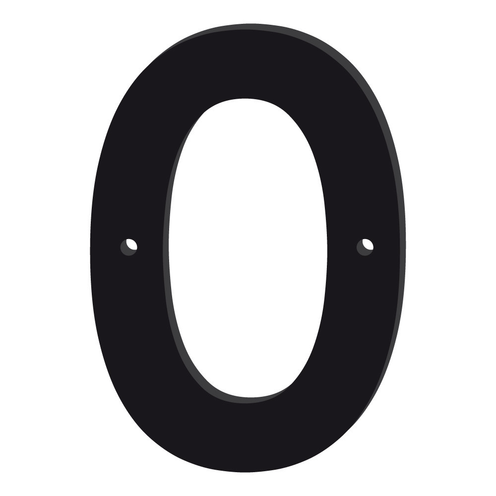 NUMERO DE MAISON DROIT EN PLEXI NOIR BRILLANT 10 cm | Leroy Merlin