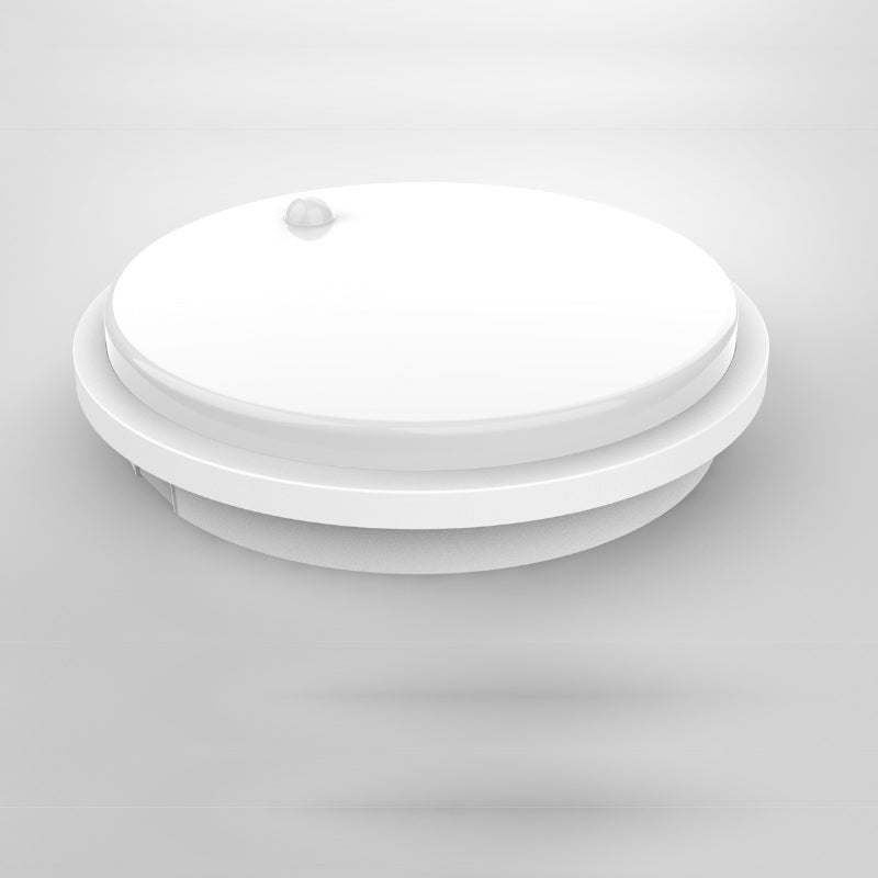 Hublot LED Extérieur Rond 10W IP54 avec détecteur de mouvement - Blanc ...