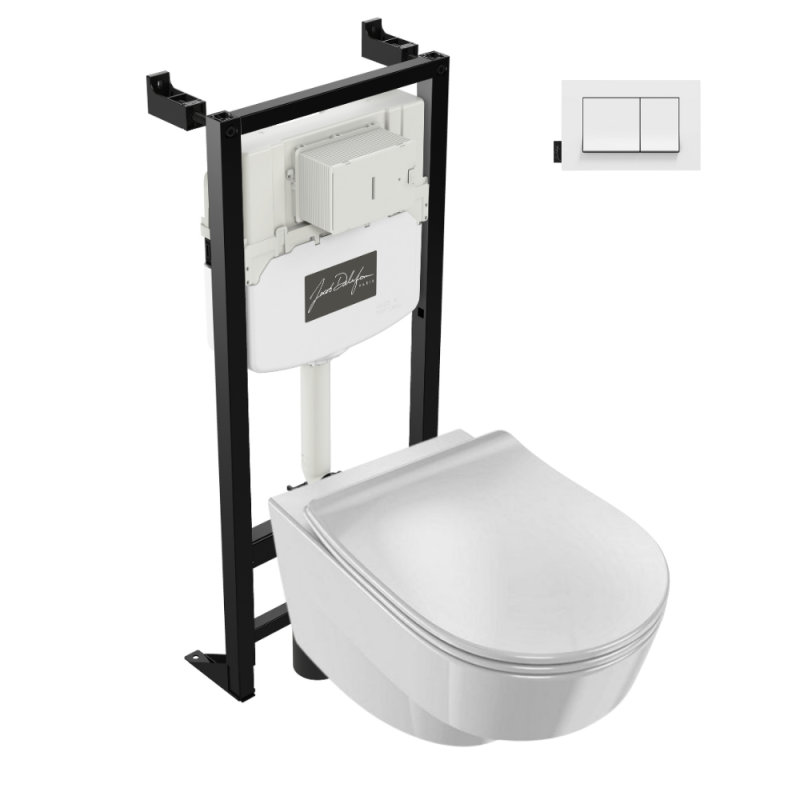Pack WC suspendu sans bride JACOB DELAFON Odéon Rive Gauche + bâti ...