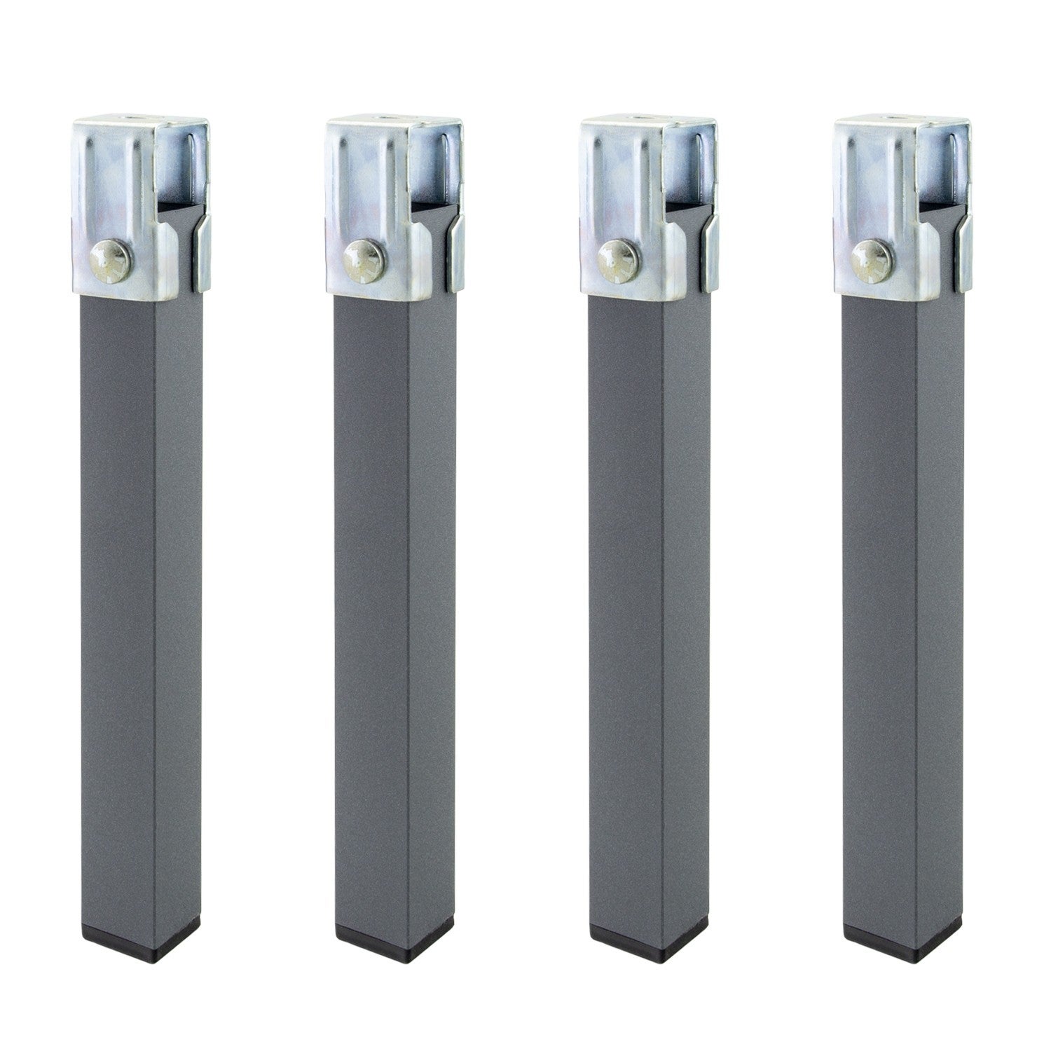 Juego patas somier cuadradas (4 unidades) tubo 30x30 mm. para somier de ...