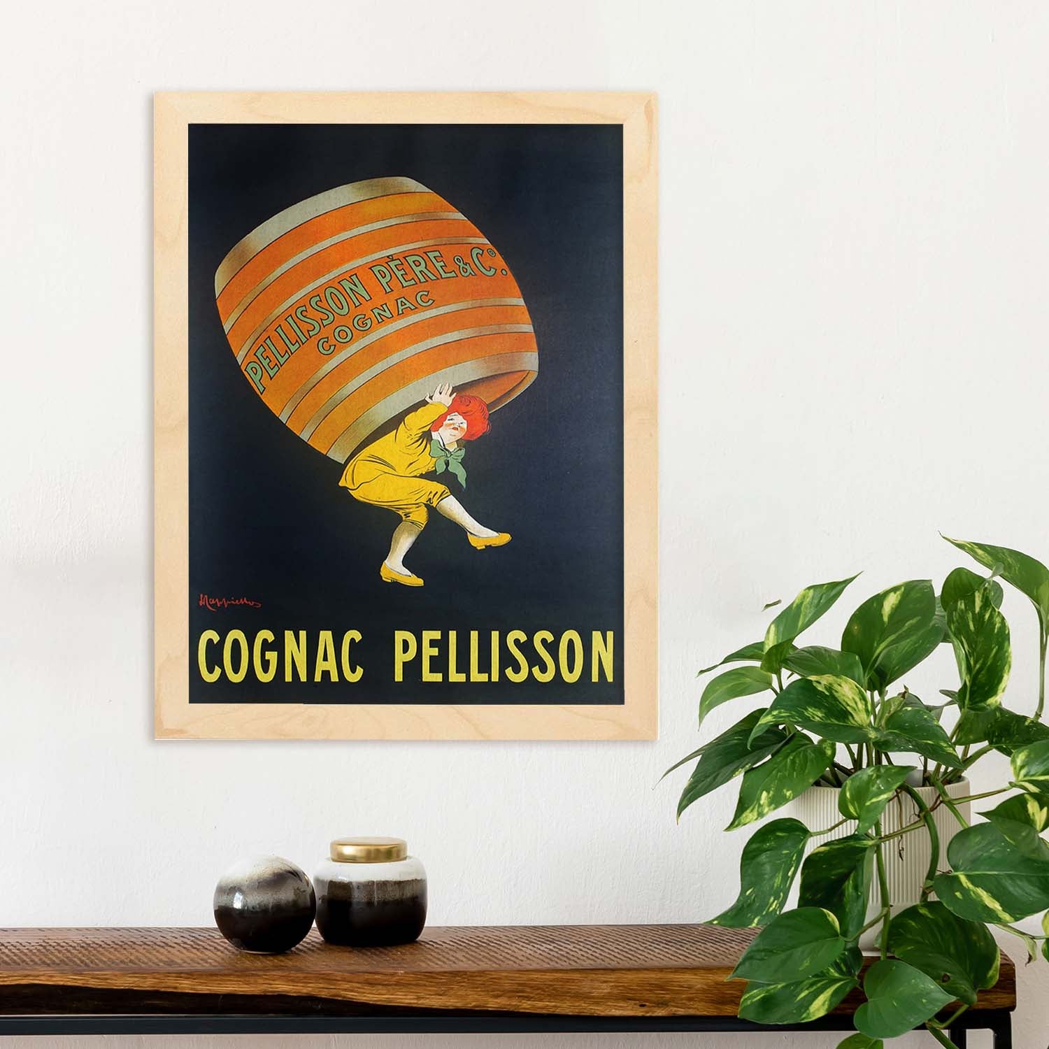 Affiche Vintage. Cognac Pellisson Vintage Ad De 1907 .. A4 Sans Cadre ...