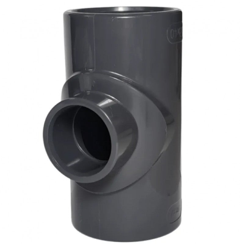 Té 90° réduit PVC pression femelle diamètre 63, 40, 63 | Leroy Merlin