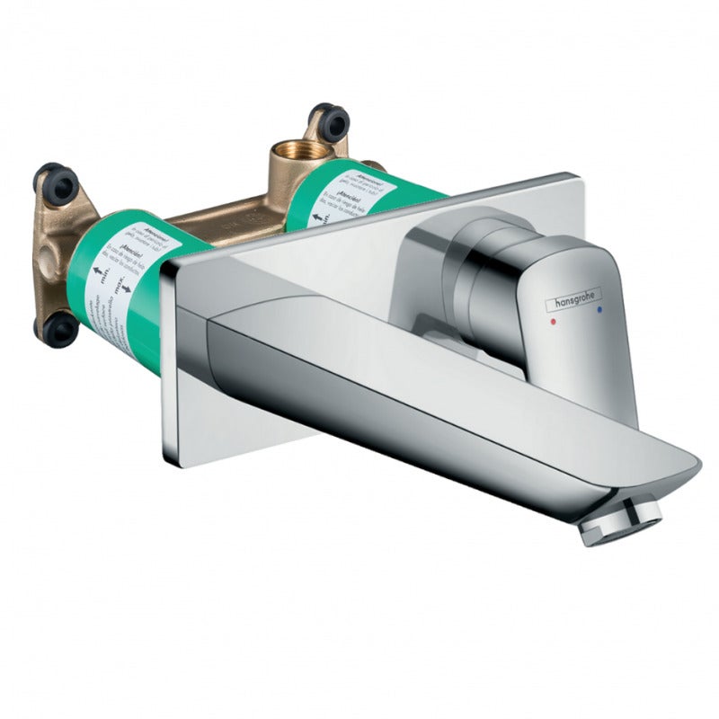 Hansgrohe Logis Set Monomando lavabo empotrado cromado caño 195mm ...