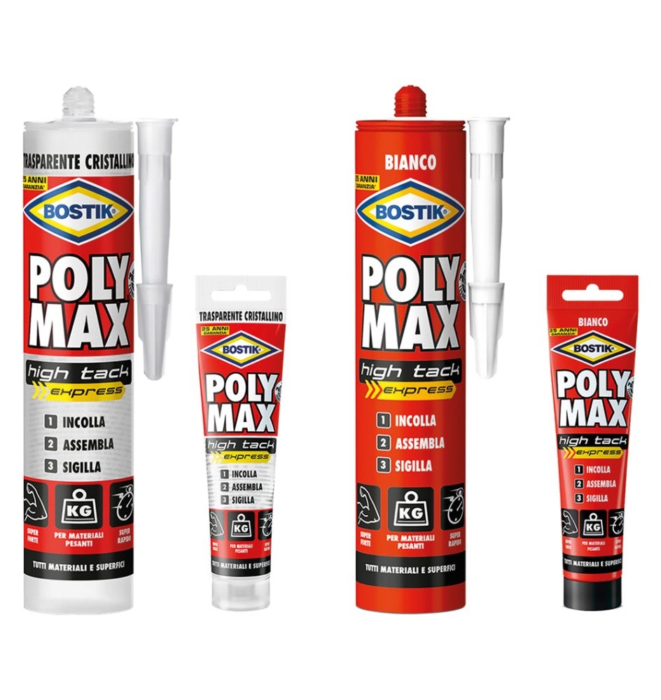 BOSTIK POLYMAX HIGH TACK EXPRESS TRANSPARENT GR 115 | Leroy Merlin