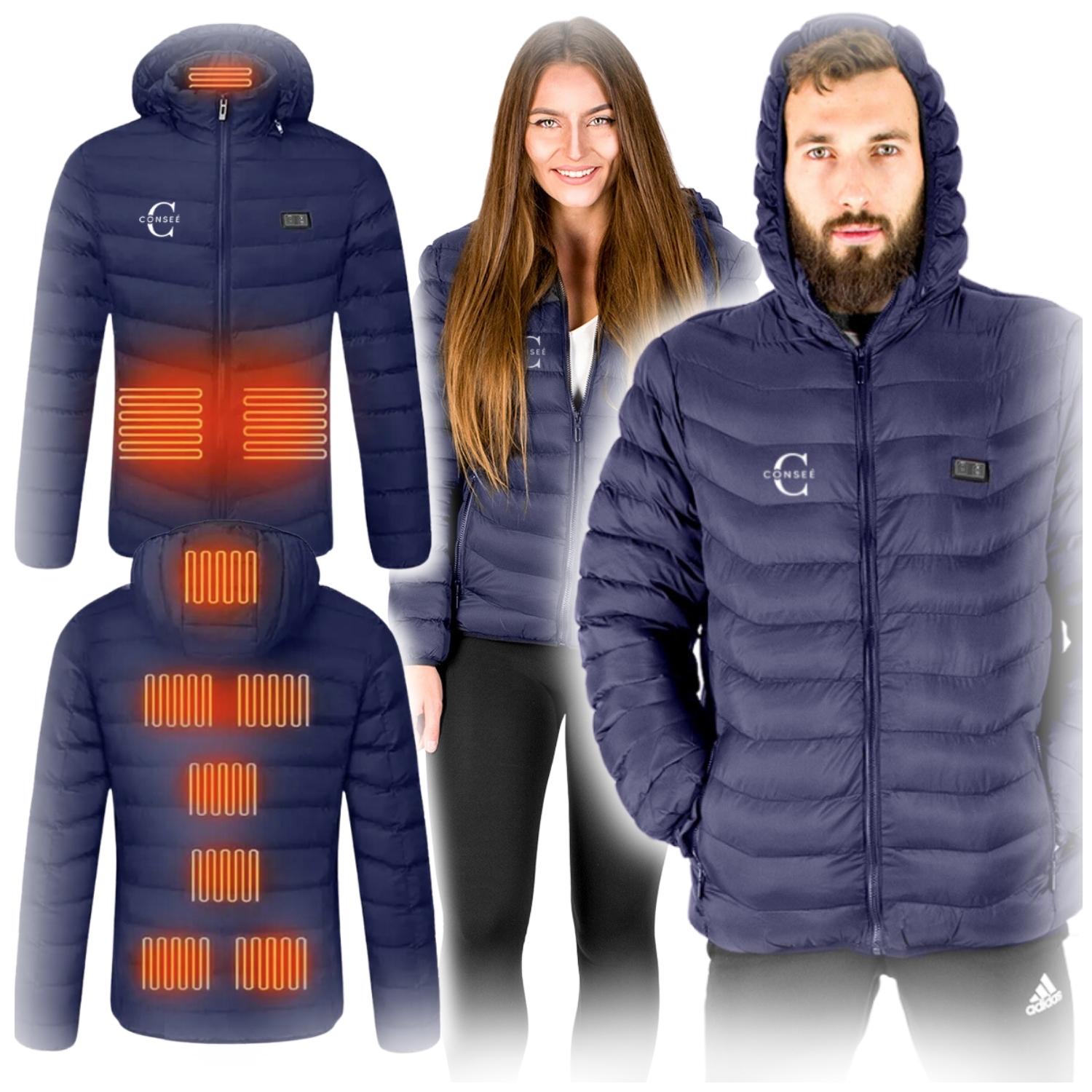 Veste chauffante USB pour femme et homme, matelassée d'hiver, chaude ...